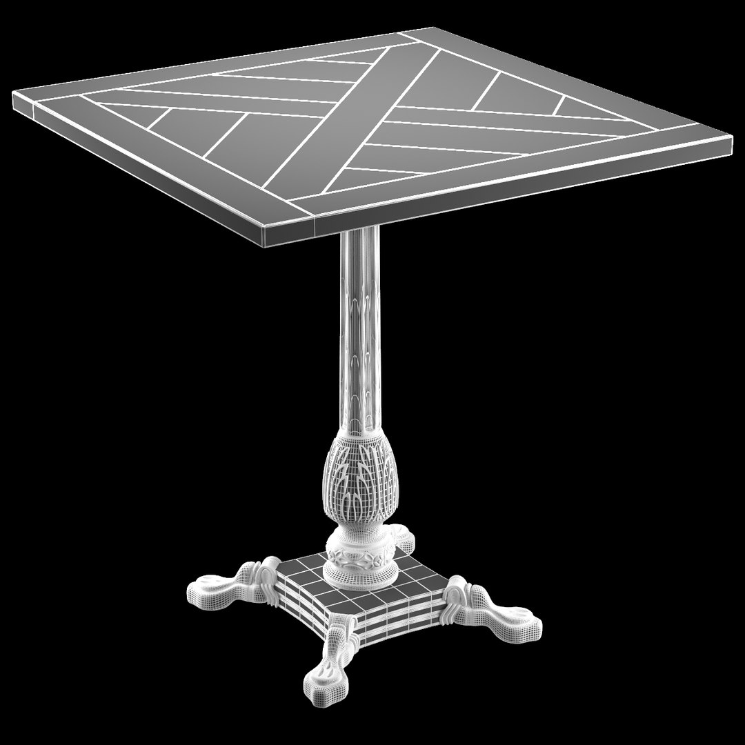 3d Model Table Manor House