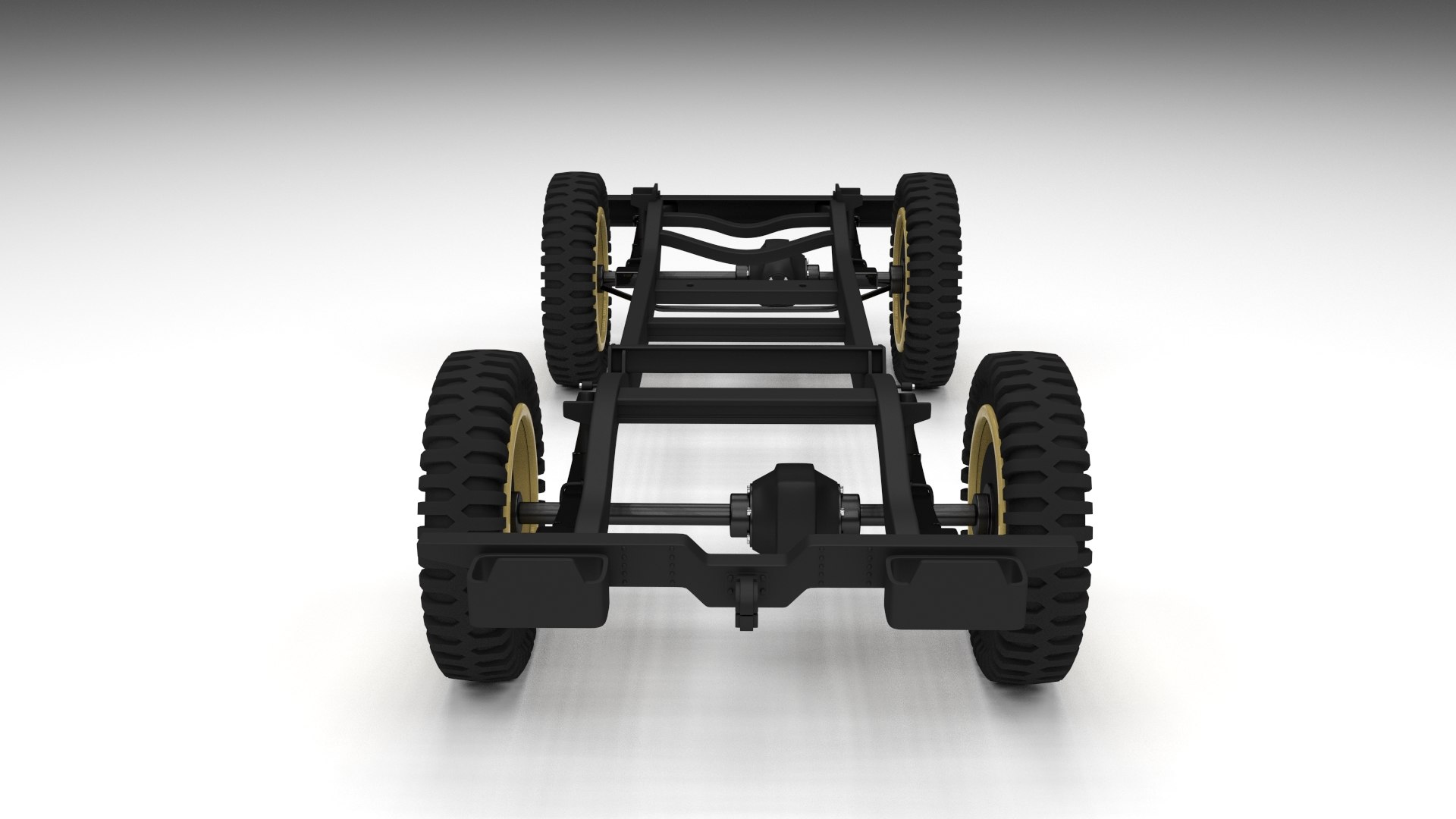 Jeep Willys Chassis Obj