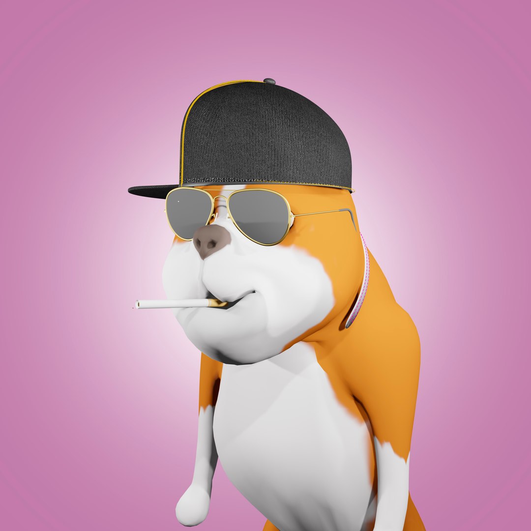 3D модель Sergeant Stubby dog NFT Project - TurboSquid 2011630