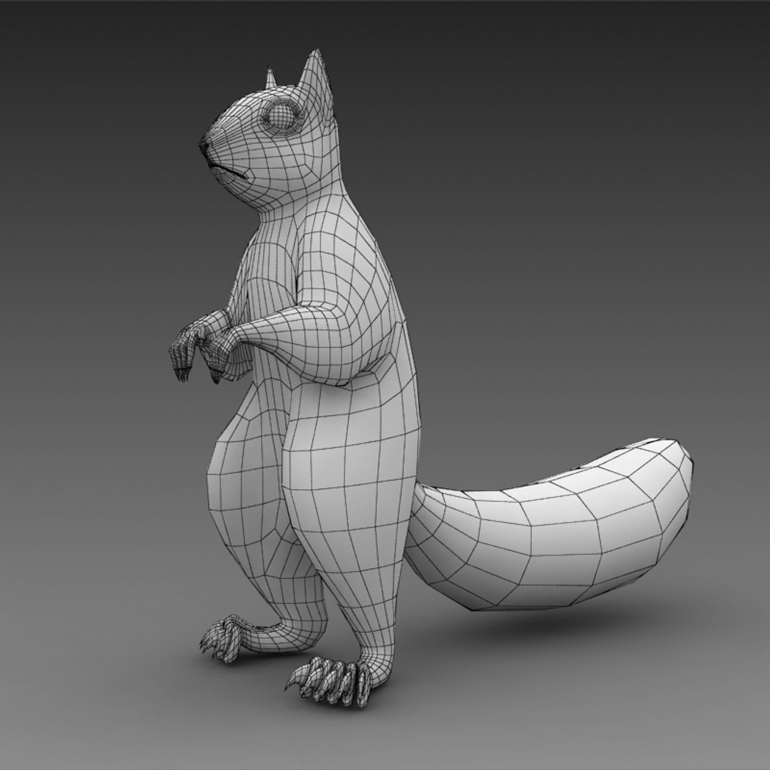 squirrel animals 3dr142 3d model