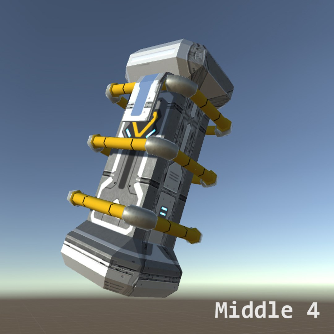 3D Scifi Buildings Modular Animation Model - TurboSquid 1219322