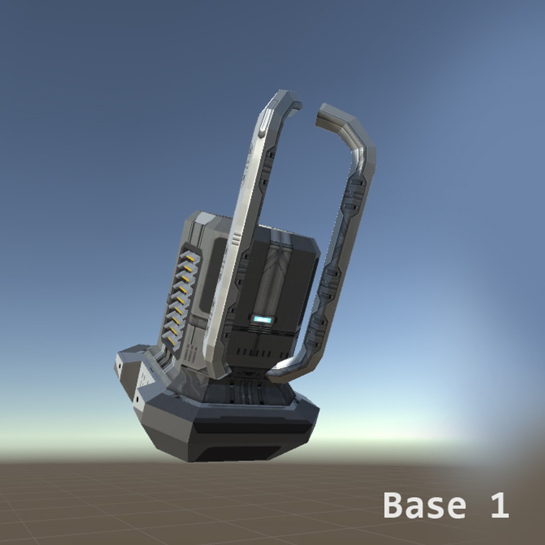 3D Scifi Buildings Modular Animation Model - TurboSquid 1219322