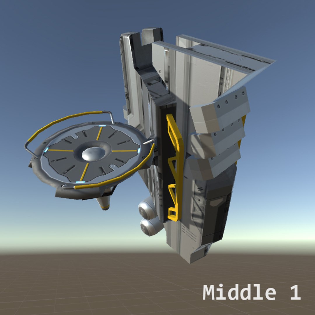 3D Scifi Buildings Modular Animation Model - TurboSquid 1219322