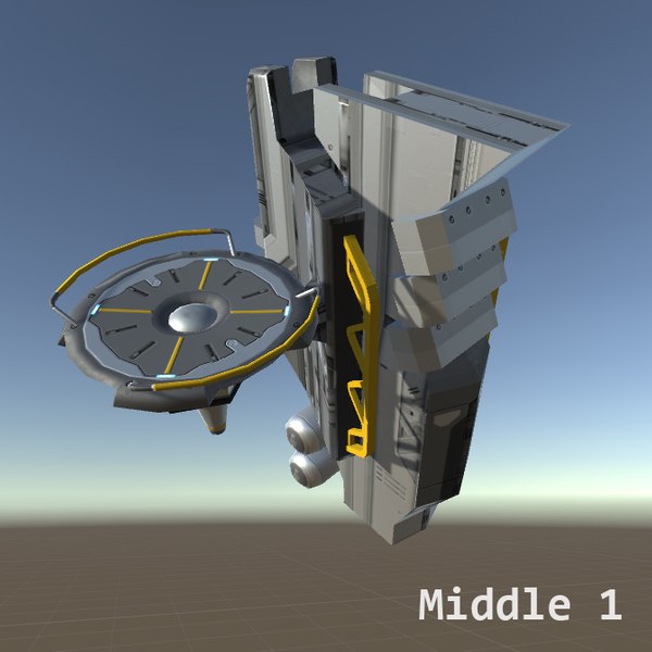 3D scifi buildings modular animation model - TurboSquid 1219322