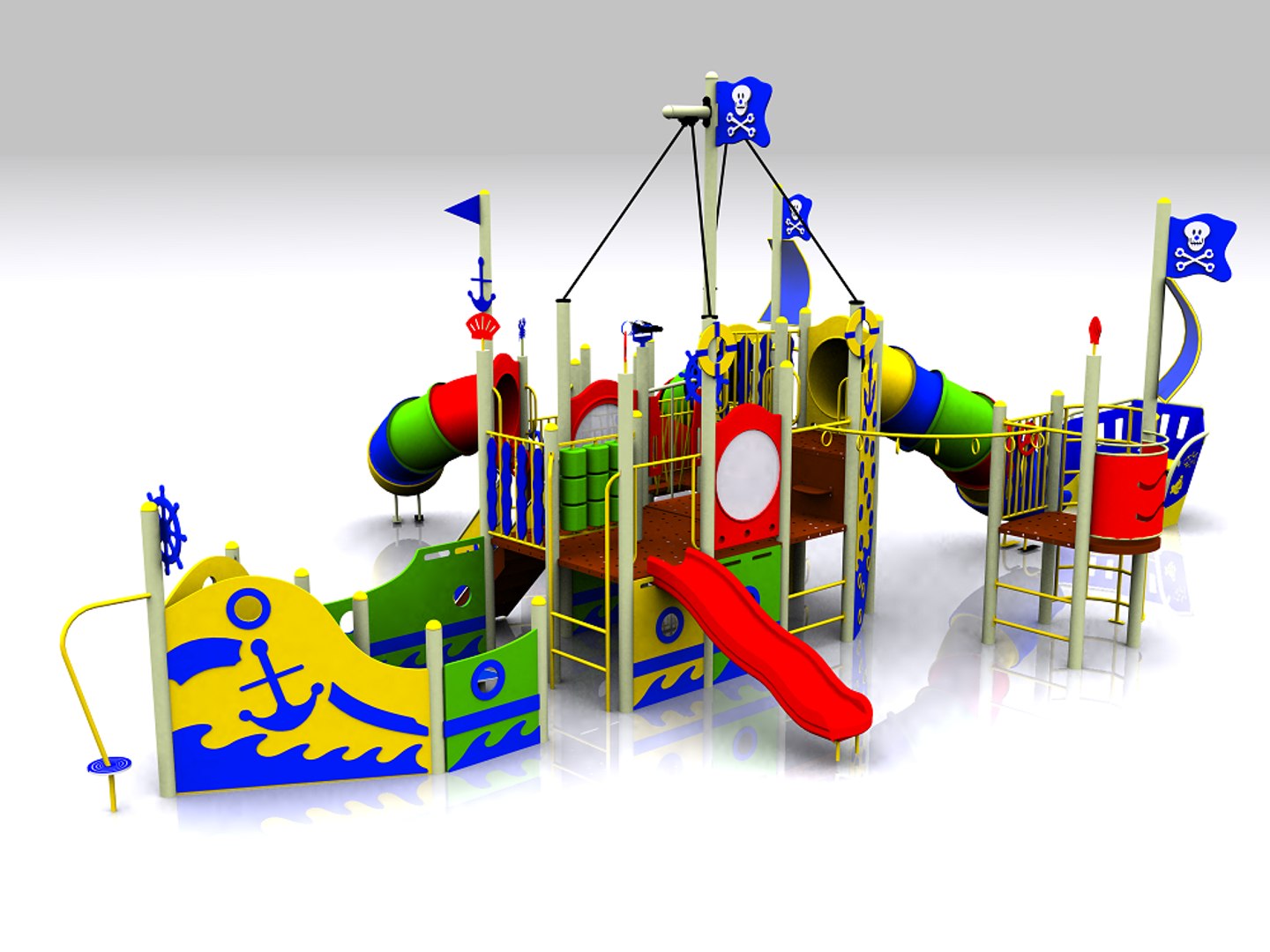 3d Model Of Pirate Ship Playland