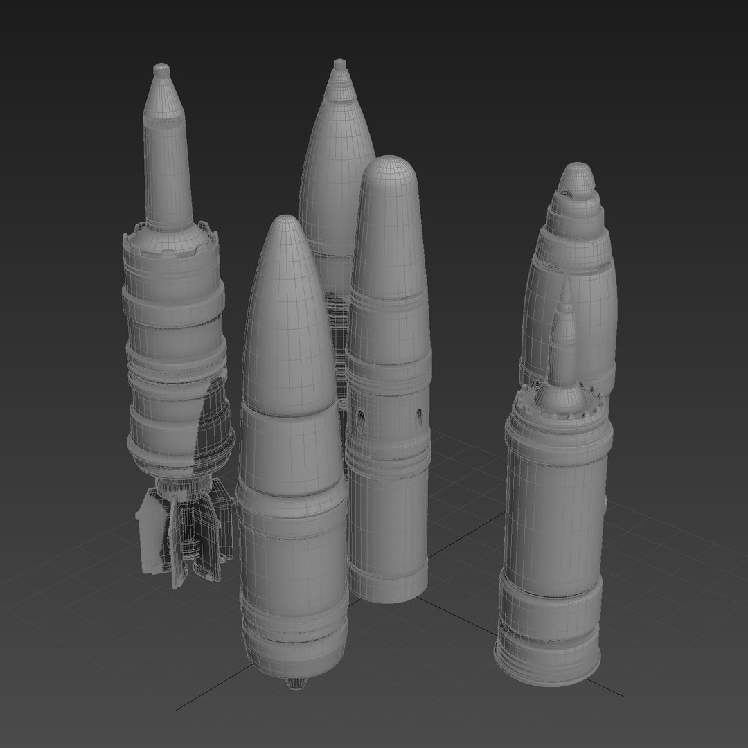 3D Tank Shells Model - TurboSquid 1548680