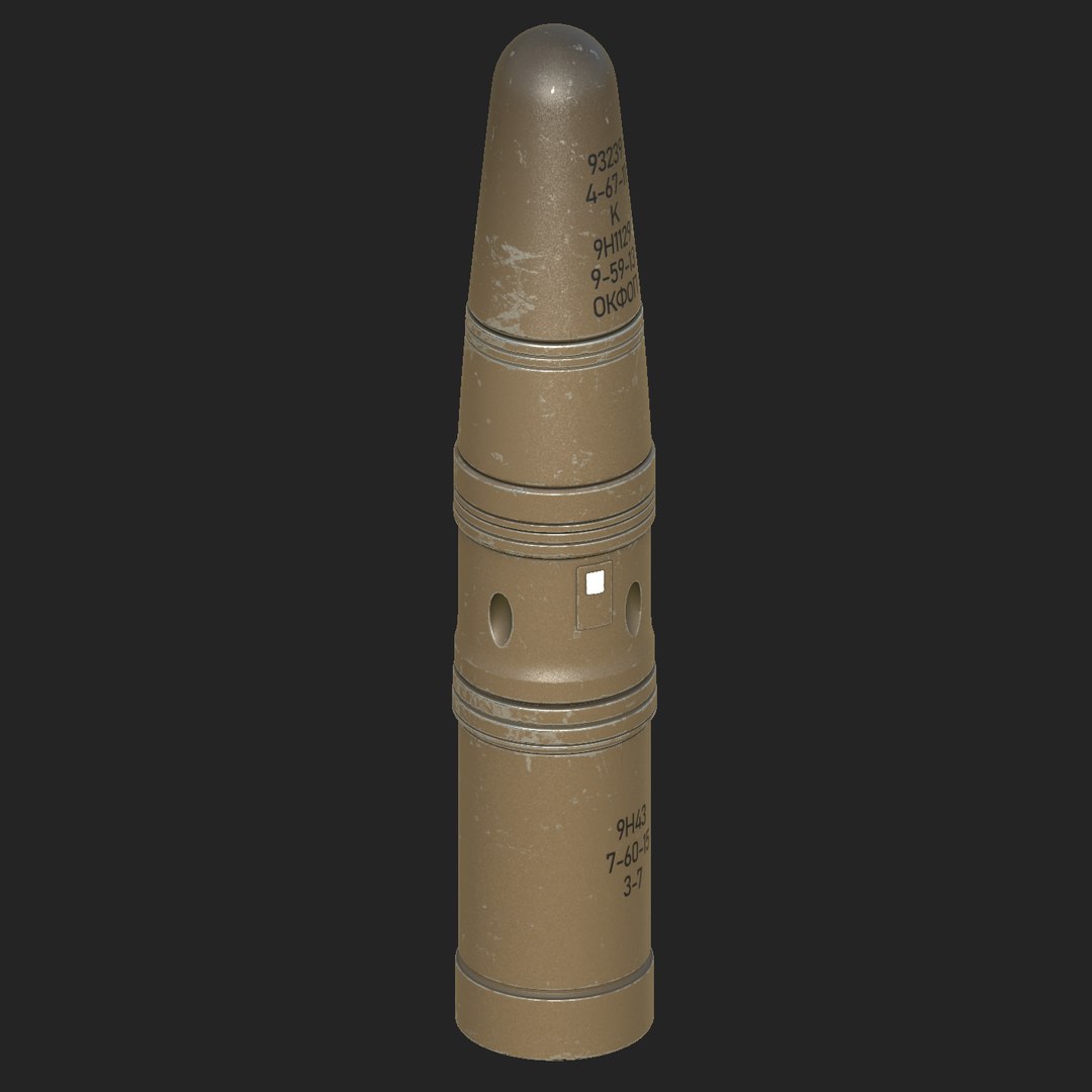 3D Tank Shells Model - TurboSquid 1548680