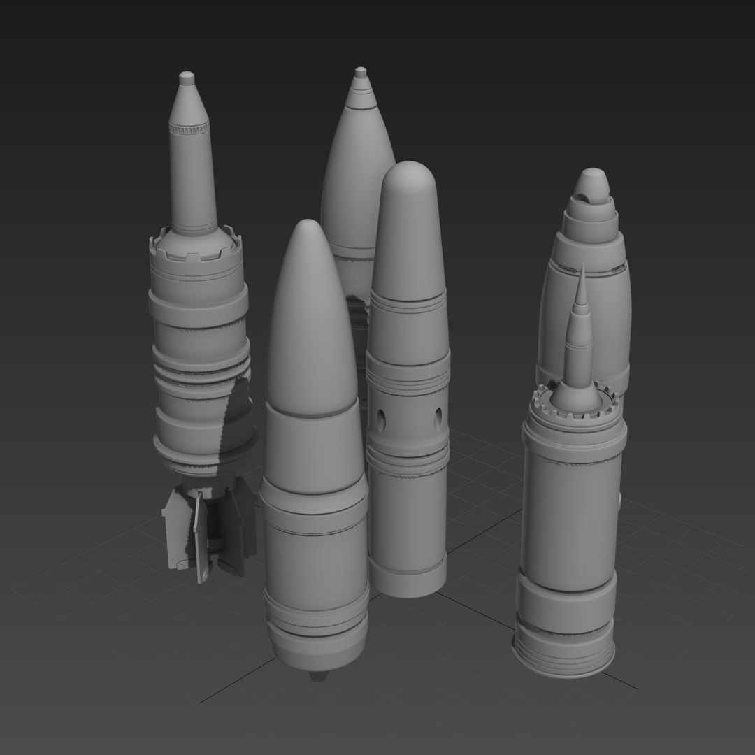 3D Tank Shells Model - TurboSquid 1548680