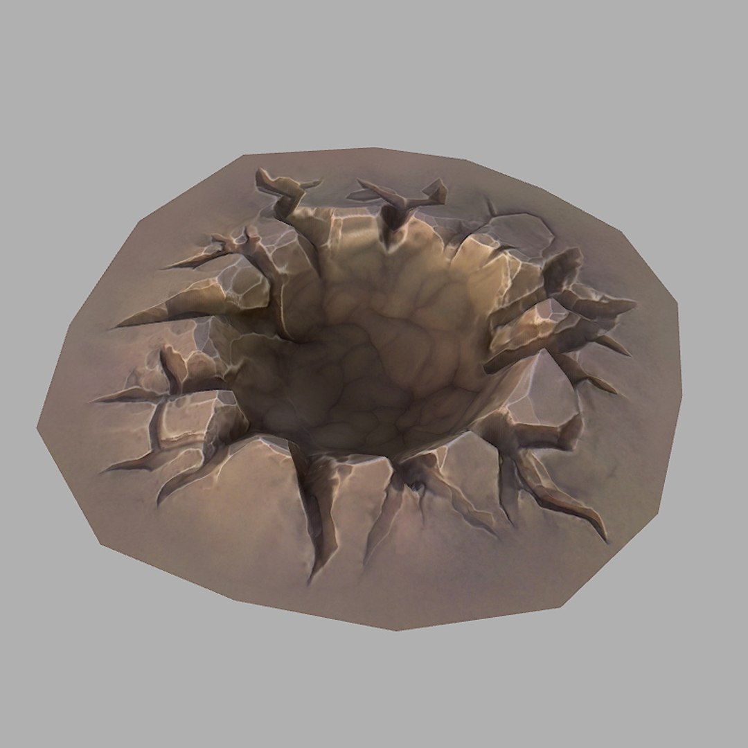 Cartoon Crater 3d Max