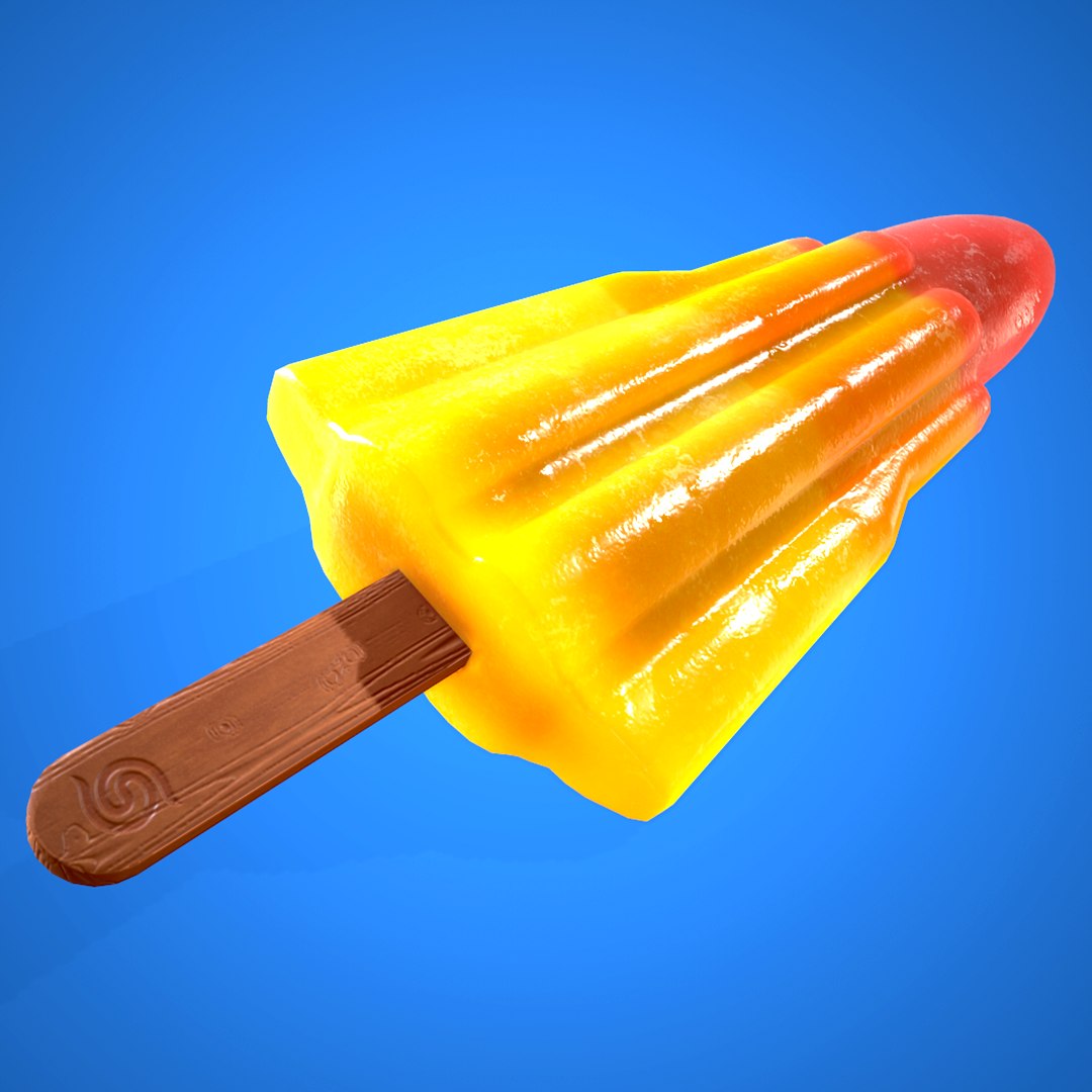 Ice Rocket Lolly 3D Model - TurboSquid 1490161