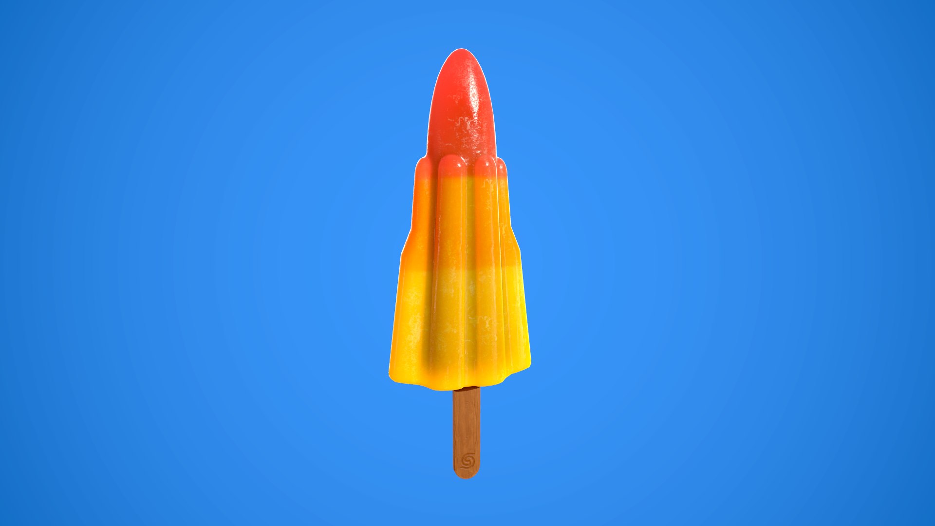 Ice Rocket Lolly 3D Model - TurboSquid 1490161