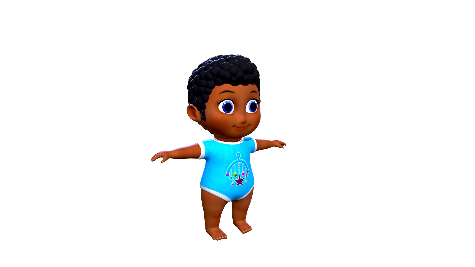 3D Cartoon Baby Rigged 3D Model - TurboSquid 1768275