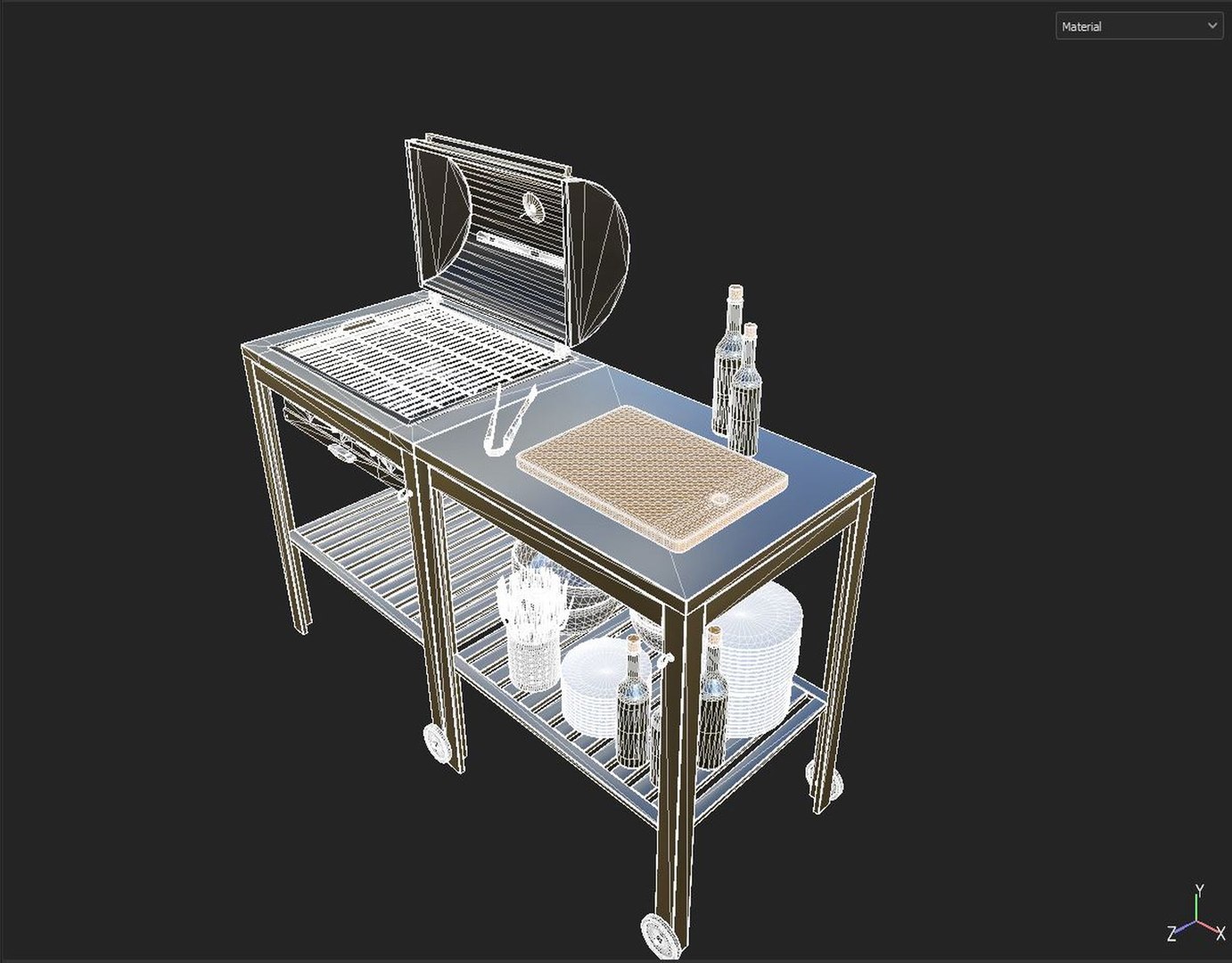 3D Model Charcoal Grill IKEA - TurboSquid 2248721