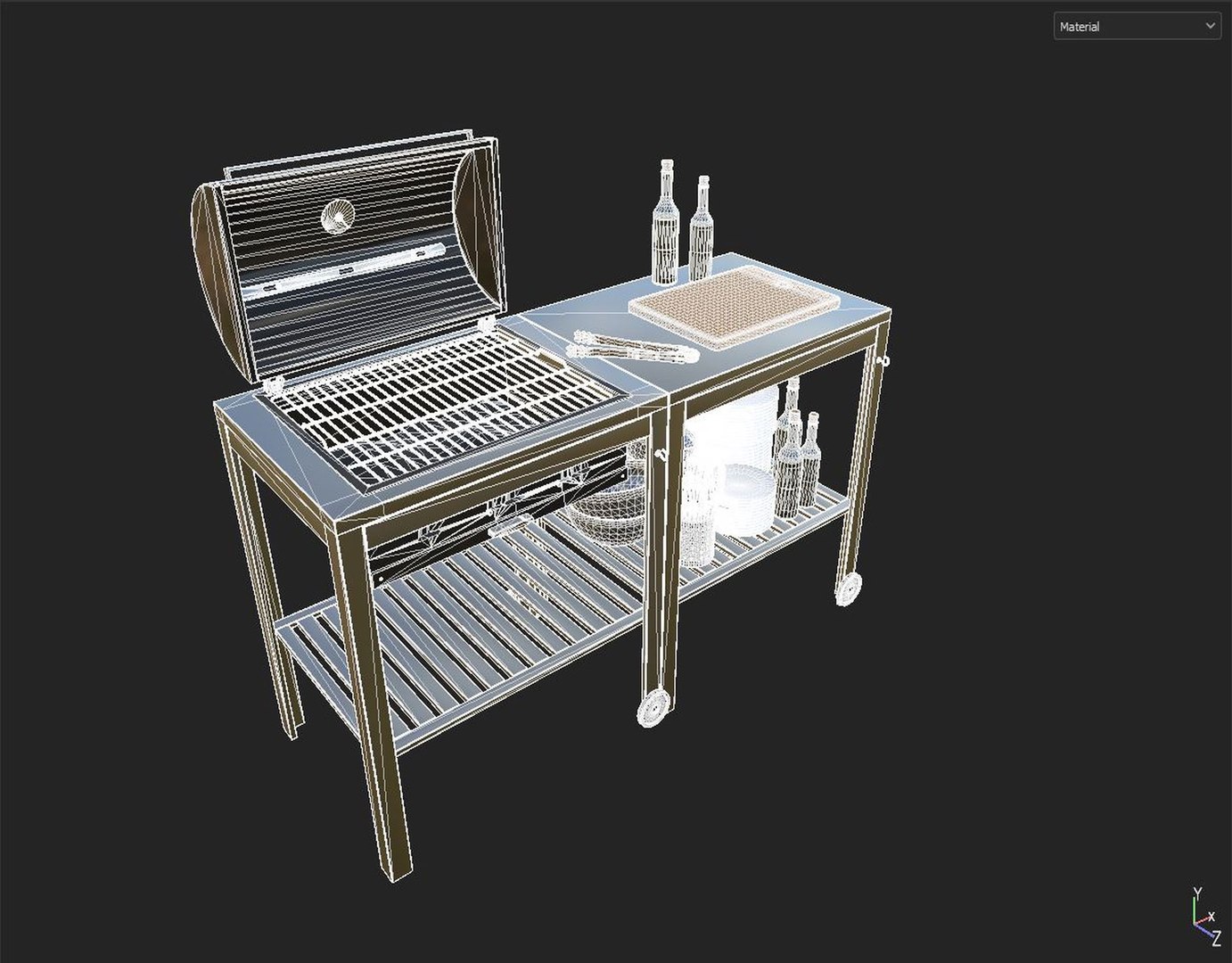 3D Model Charcoal Grill IKEA - TurboSquid 2248721