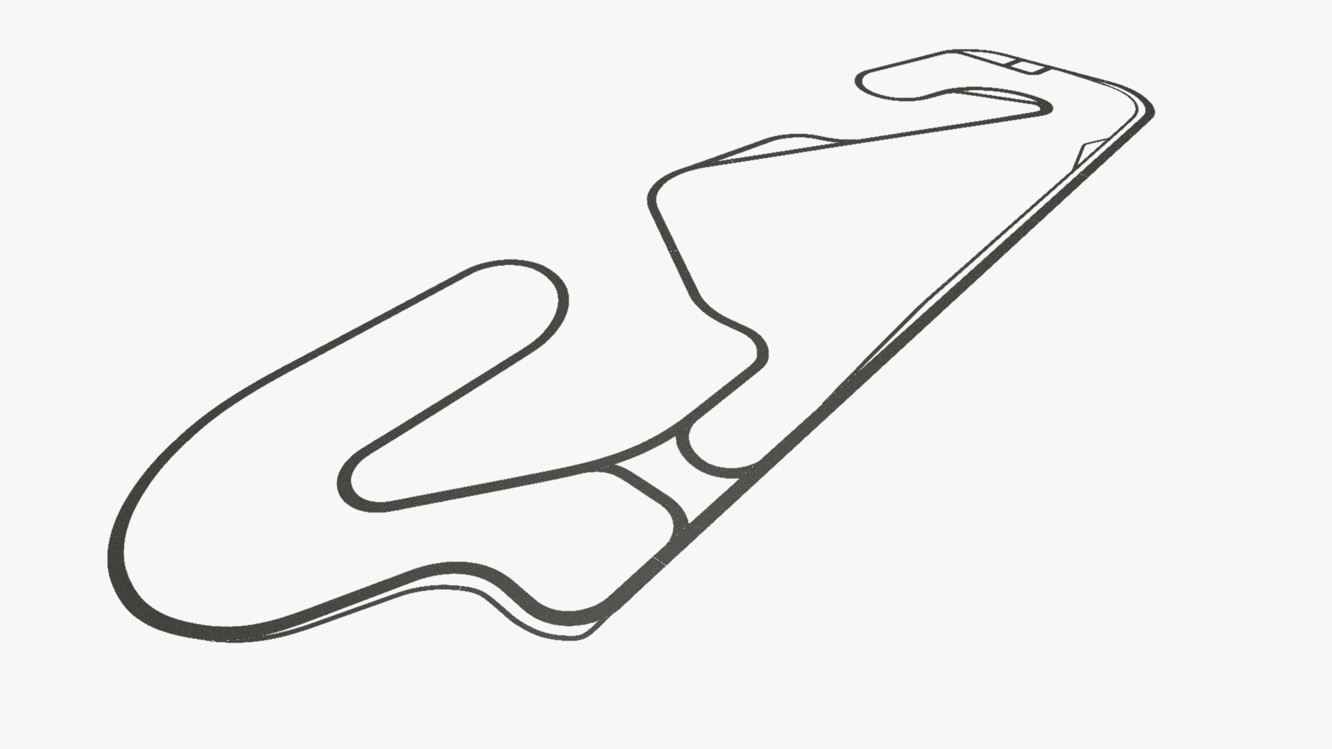 3D Barcelona Catalunya Circuit F1 - Simple - TurboSquid 2241730