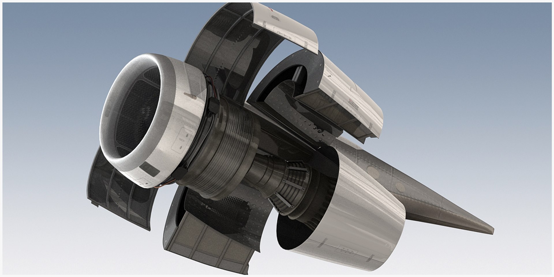 3D Airbus A340 Engine - TurboSquid 1463986