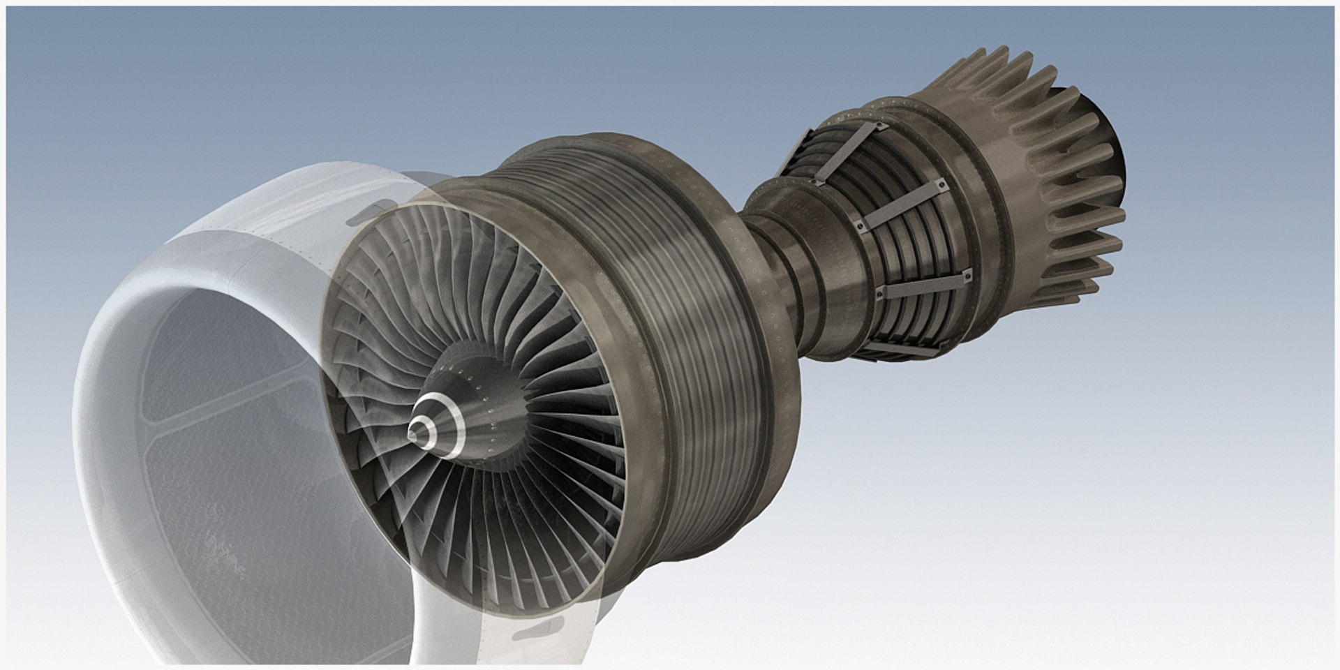 3D Airbus A340 Engine - TurboSquid 1463986