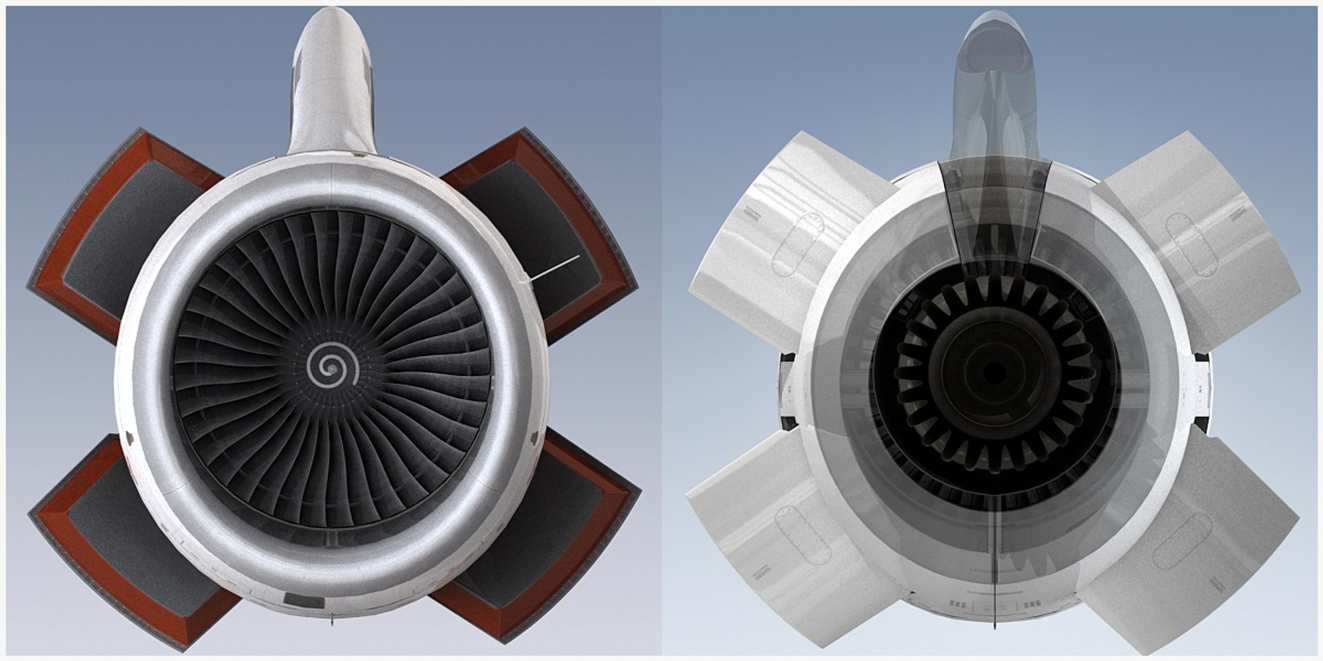 3D Airbus A340 Engine - TurboSquid 1463986