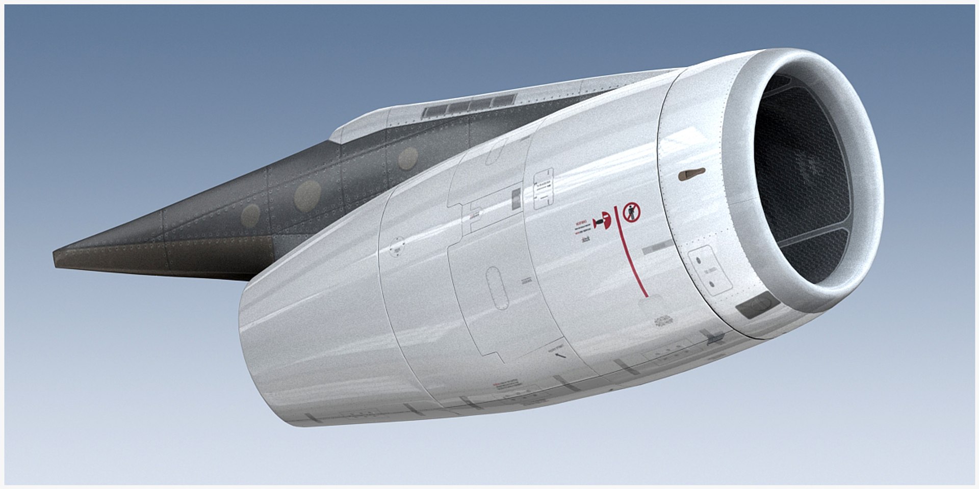 3D Airbus A340 Engine - TurboSquid 1463986