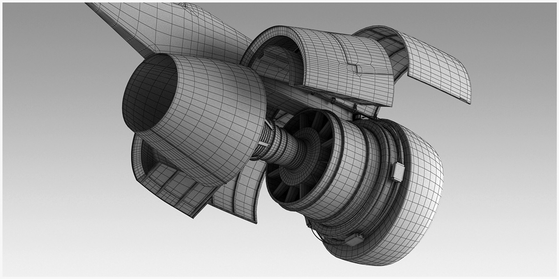 3D Airbus A340 Engine - TurboSquid 1463986