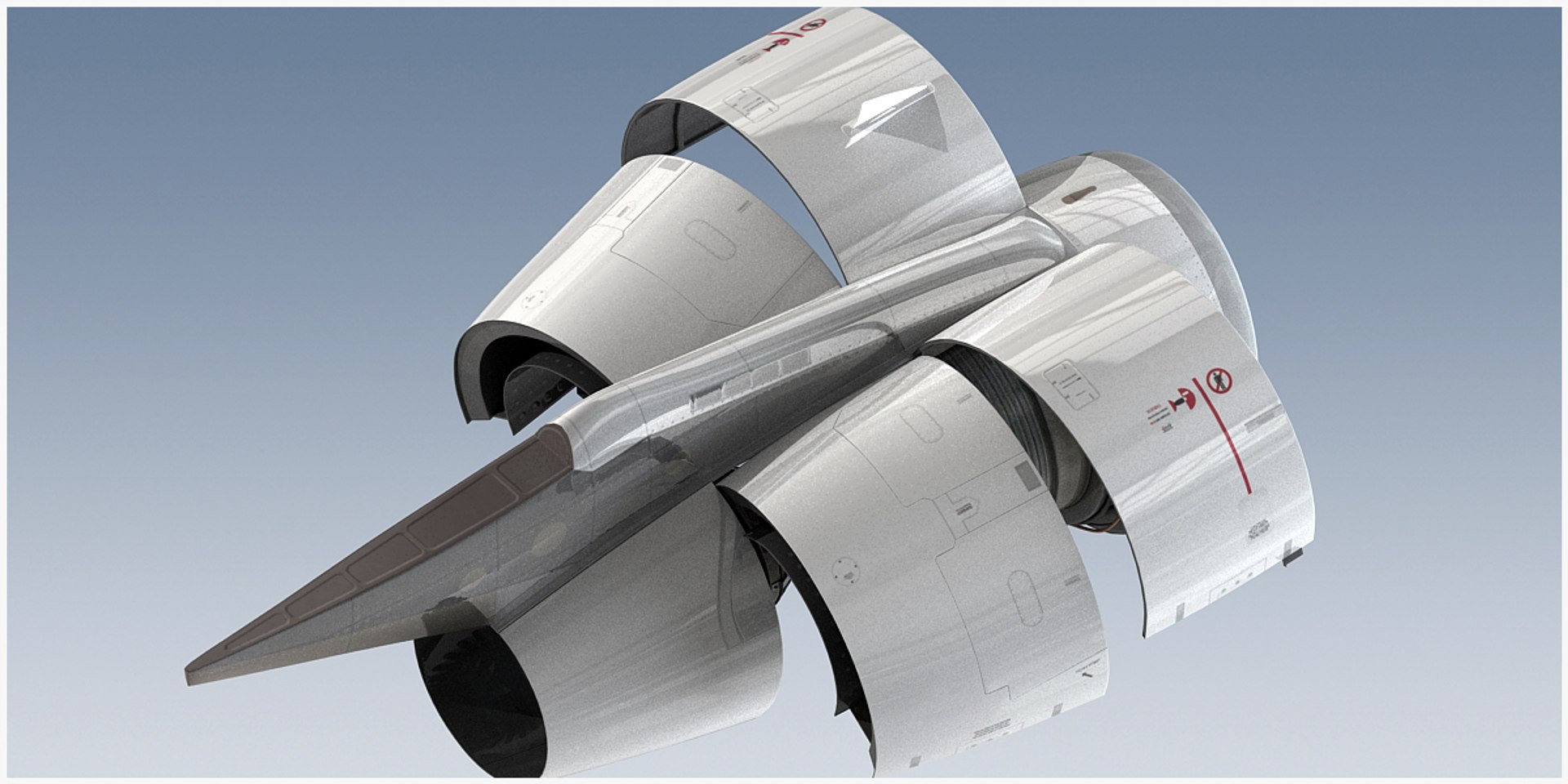 3D Airbus A340 Engine - TurboSquid 1463986
