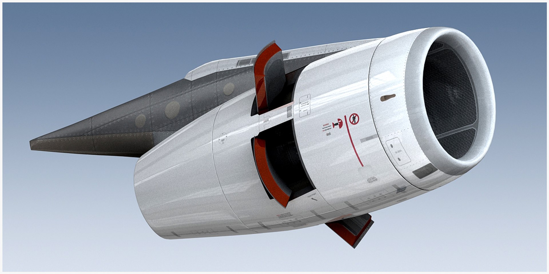 3D Airbus A340 Engine - TurboSquid 1463986