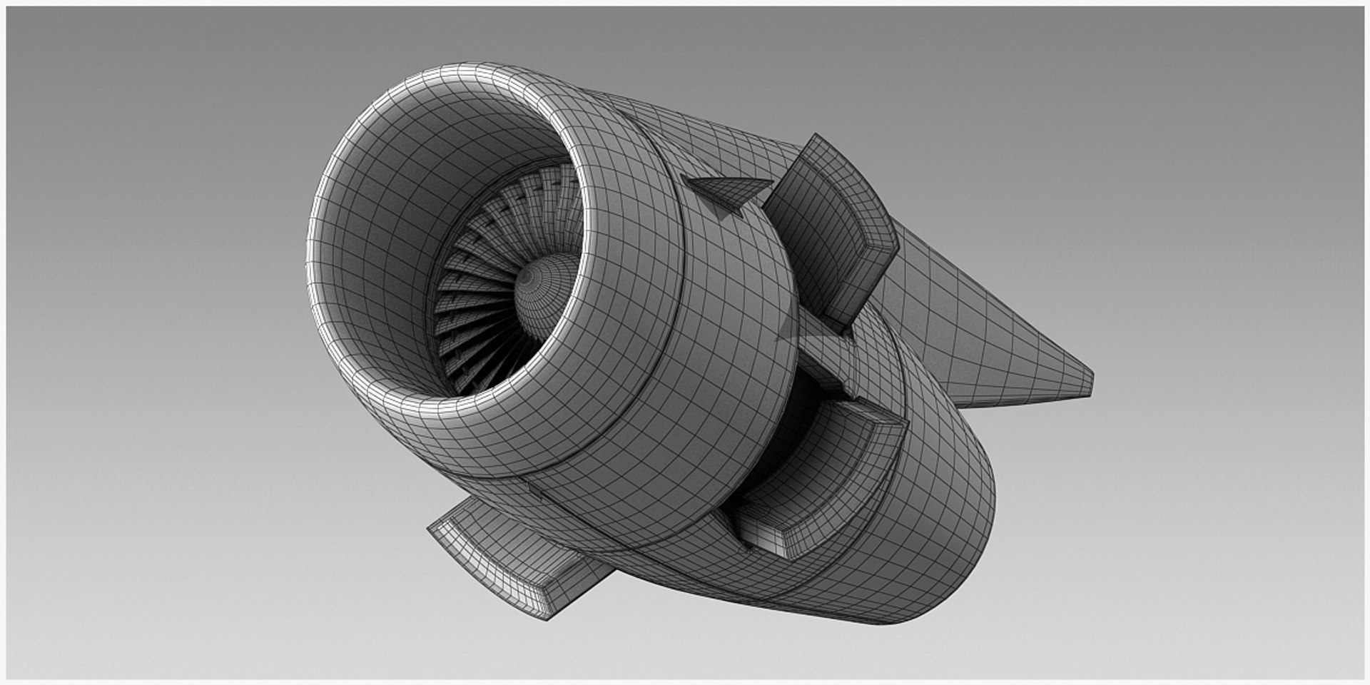 3D Airbus A340 Engine - TurboSquid 1463986