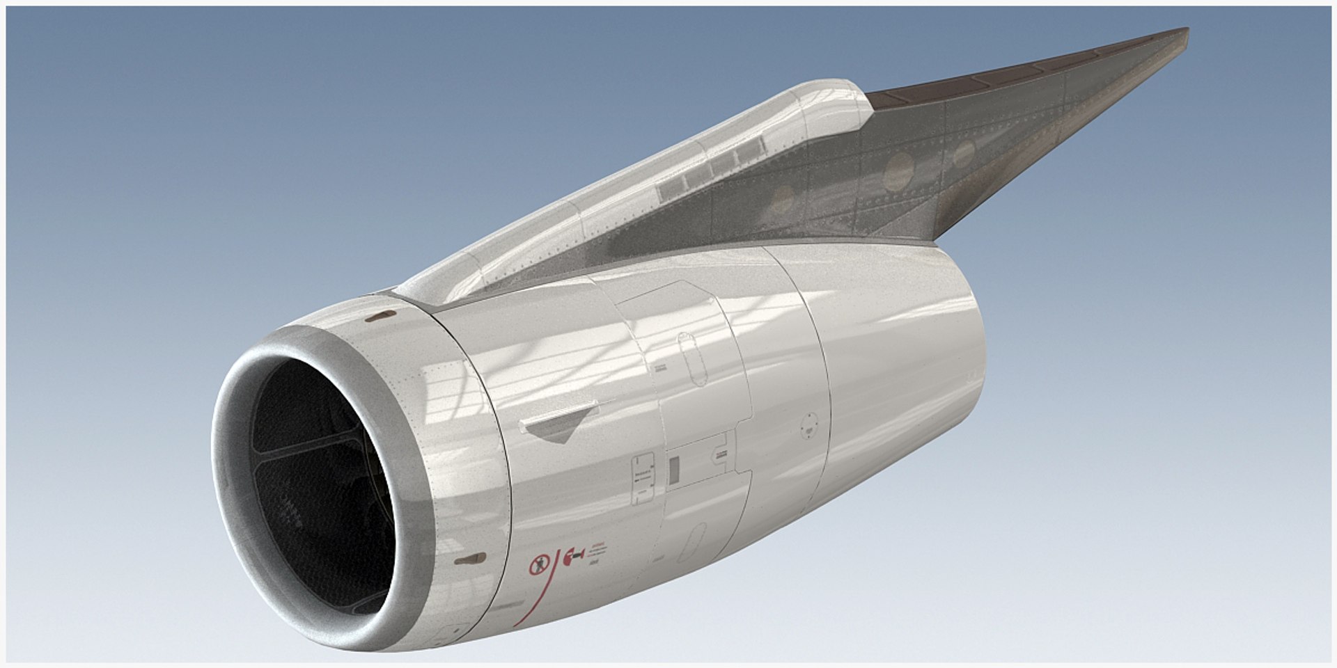 3D Airbus A340 Engine - TurboSquid 1463986