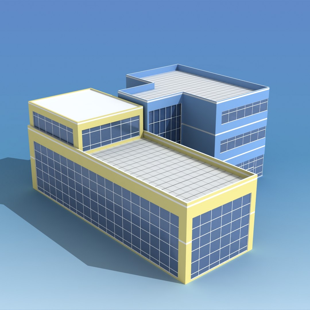 3d Model Corporate Buildings Pack 01
