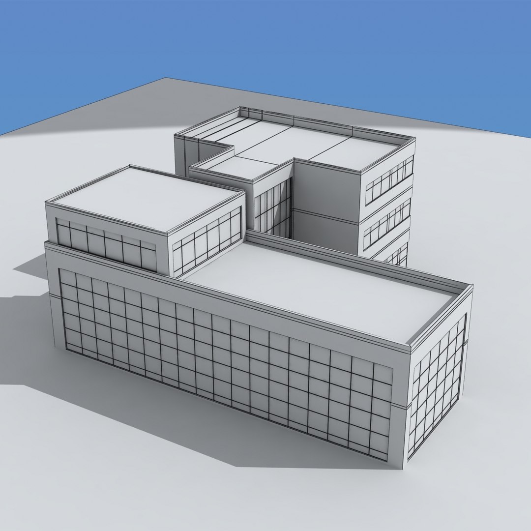 3d Model Corporate Buildings Pack 01