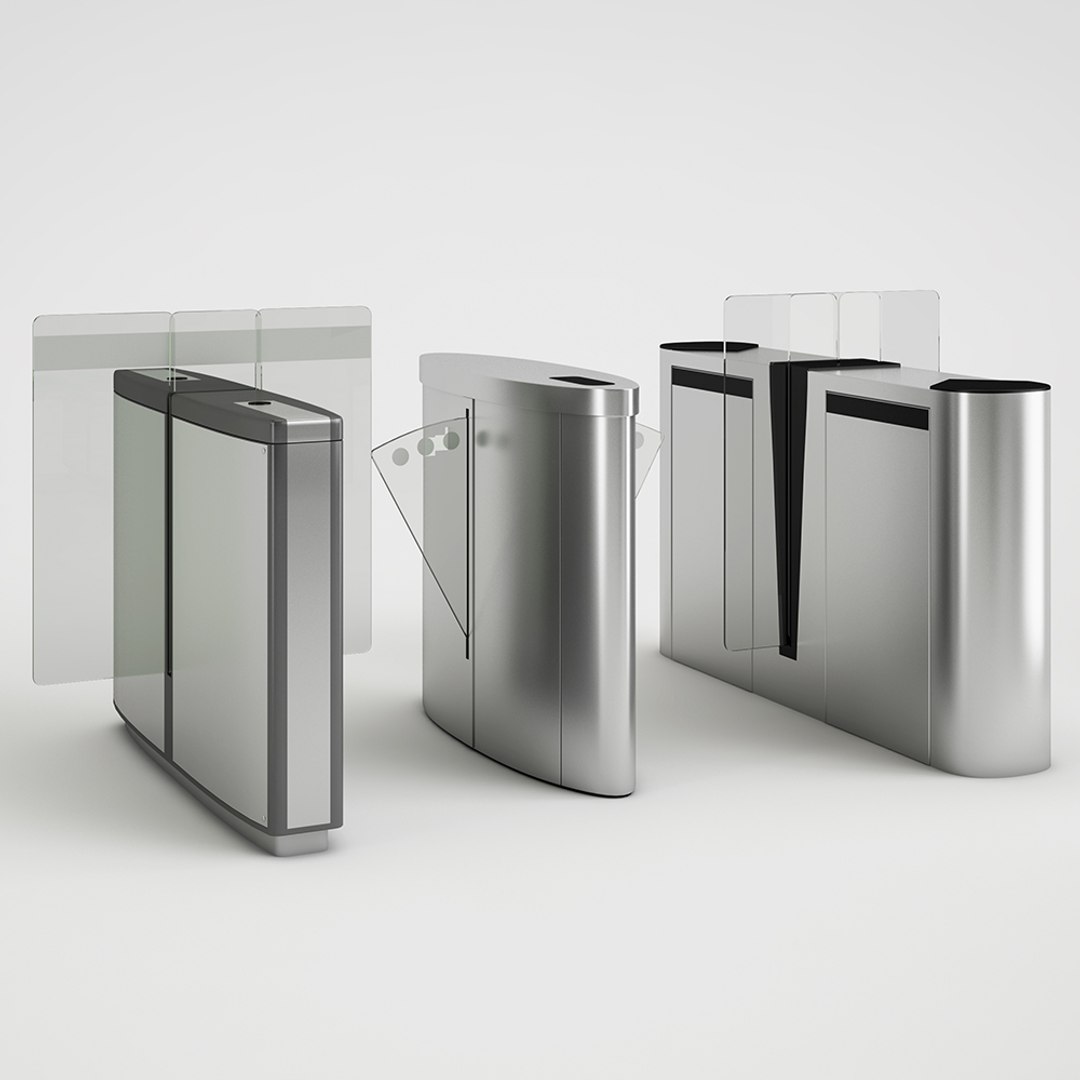 Selection Turnstiles Lobby 3d Model