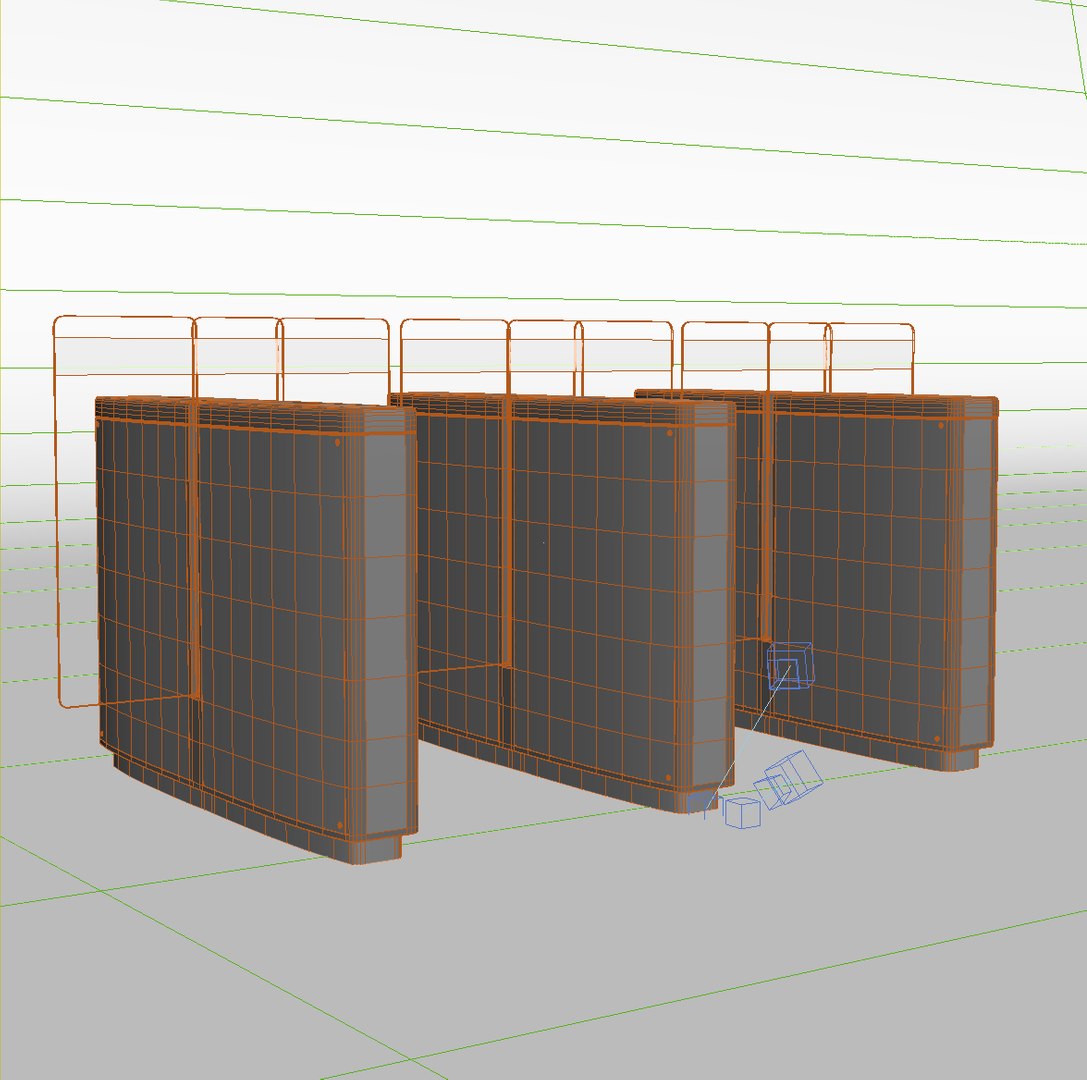 Selection Turnstiles Lobby 3d Model