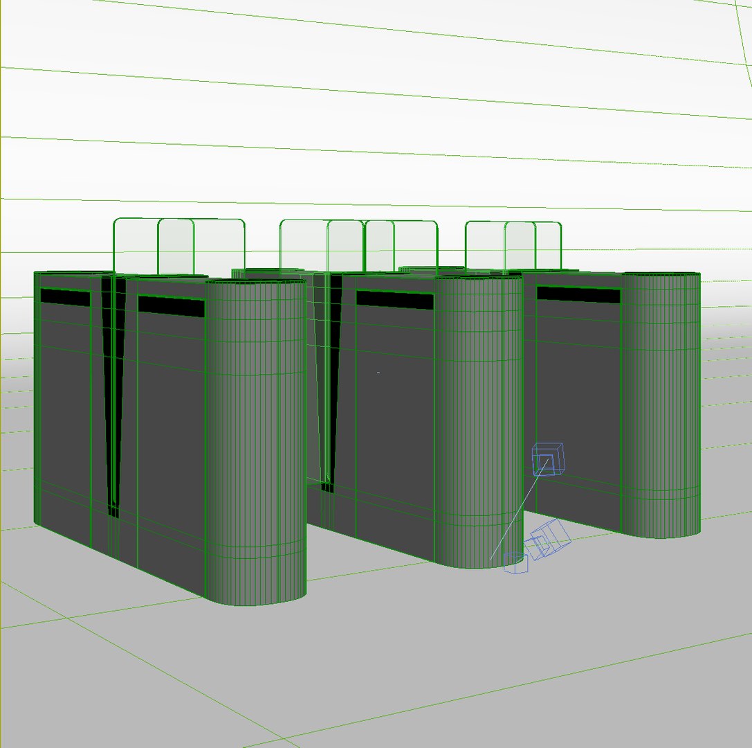 Selection Turnstiles Lobby 3d Model