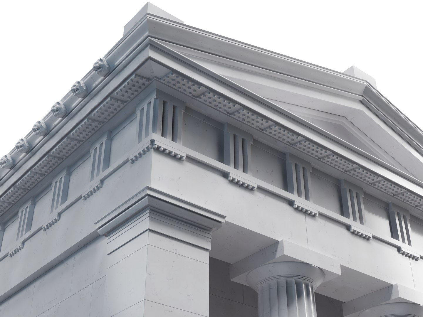 Temple Of Diana Propylaea At Eleusis Greek Doric Column 3D Model ...