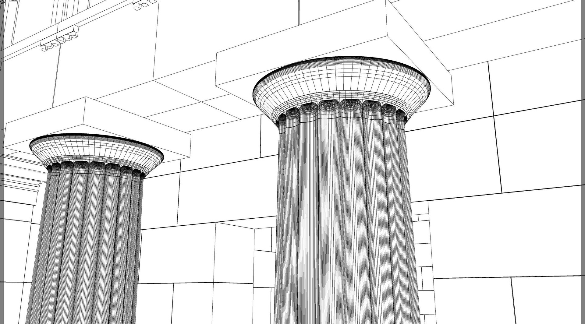 Temple Of Diana Propylaea At Eleusis Greek Doric Column 3D Model ...