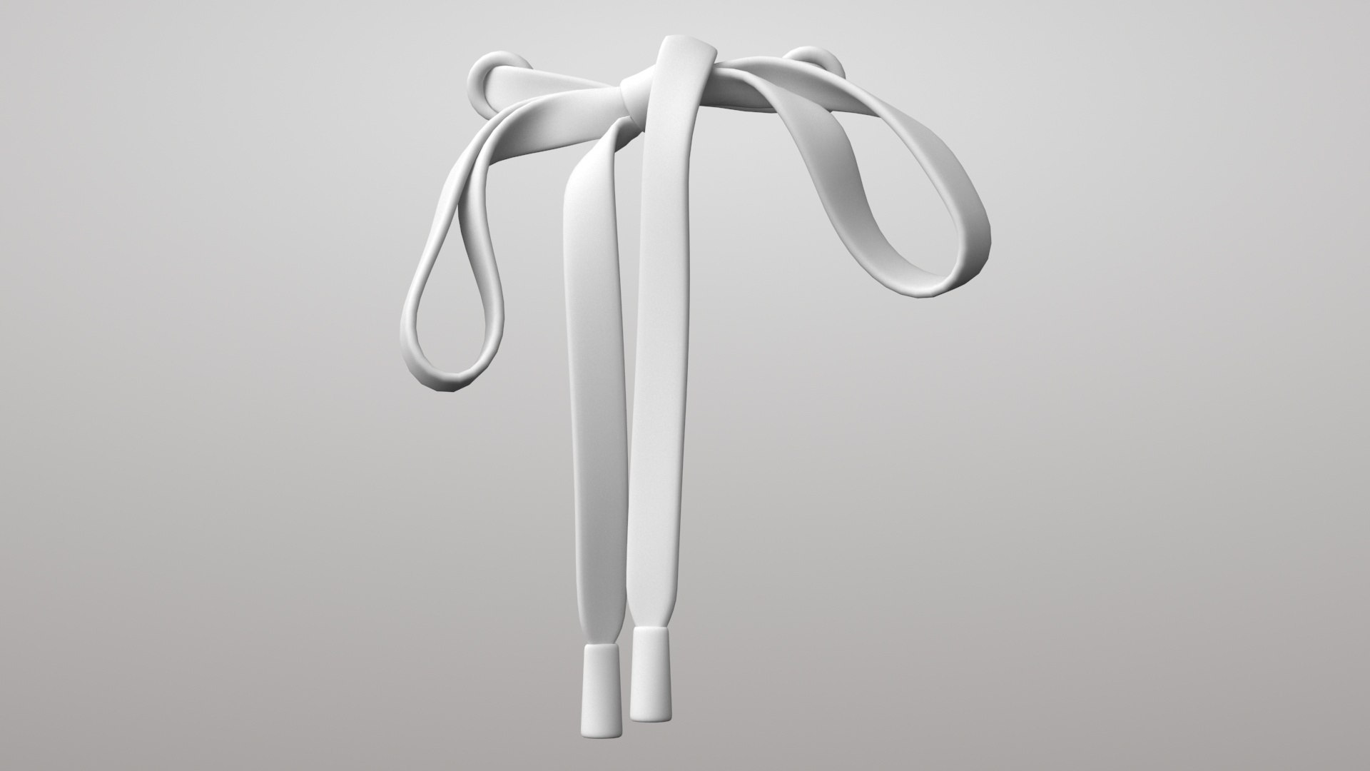 Shoelace 1v White PBR 3D model - TurboSquid 2053628