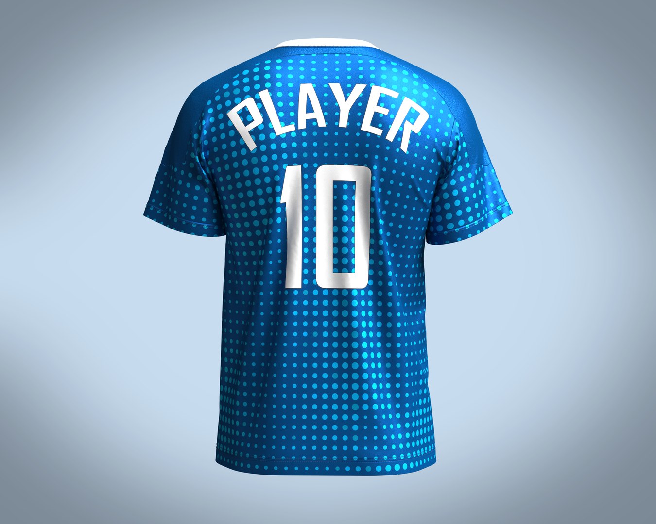 Soccer Blue Jersey Player-10 3D model - TurboSquid 1959134