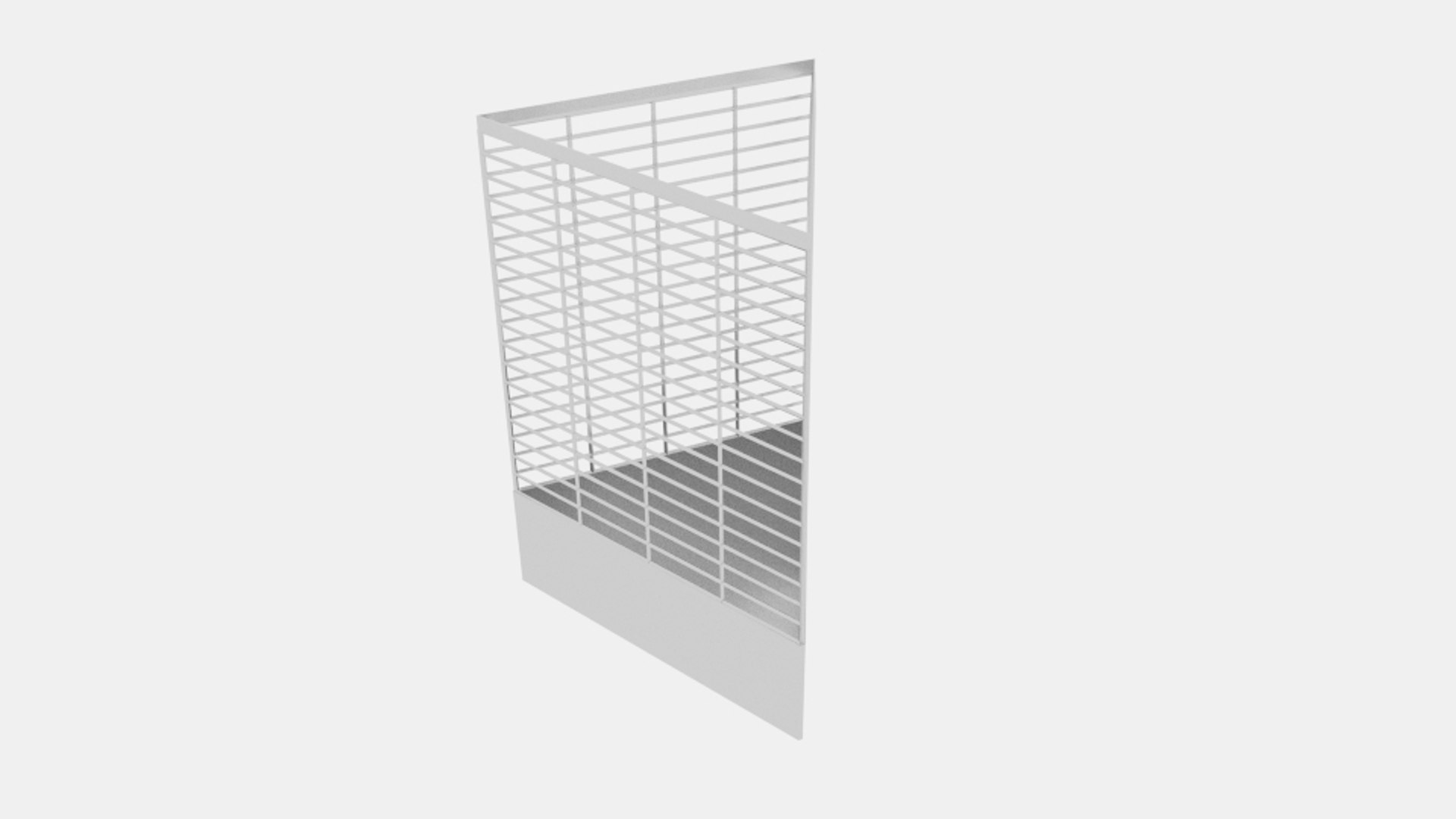 wireframe triangle bin 3d 3ds