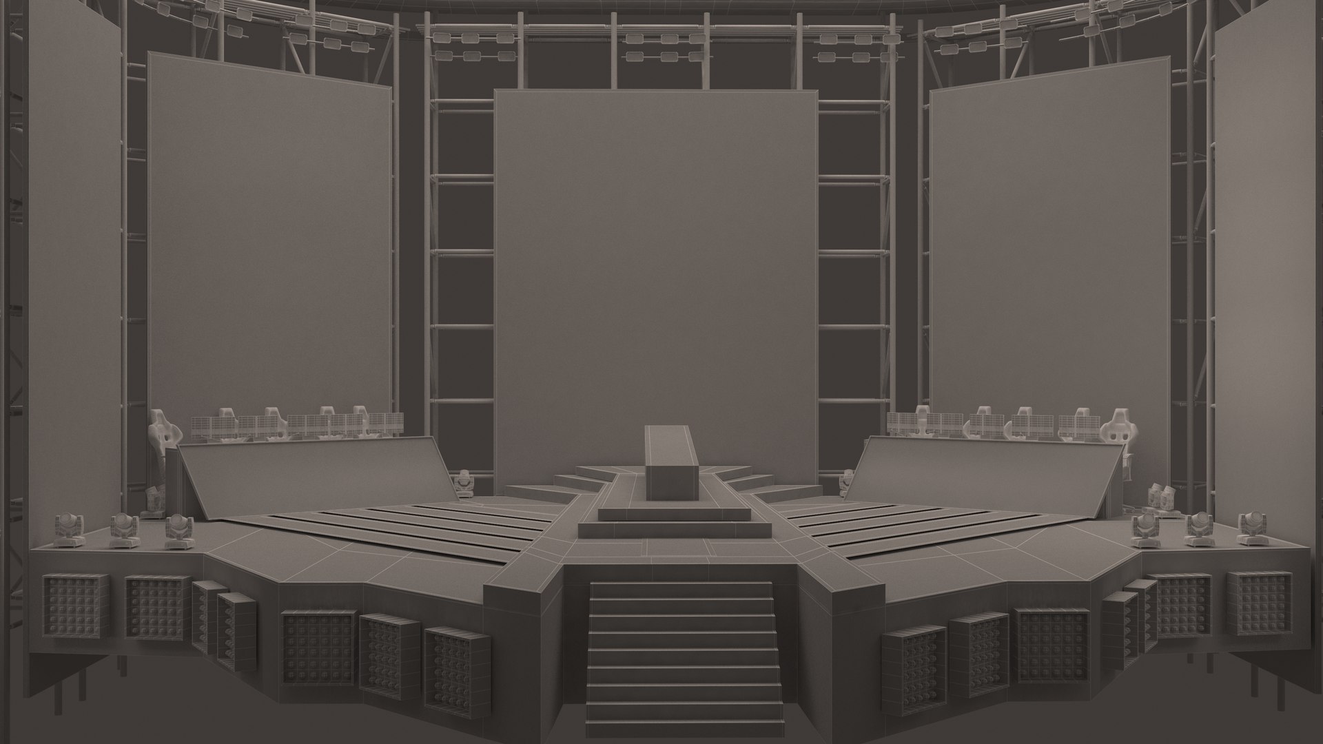 3D Esports Tournament Stand Model - TurboSquid 1982579