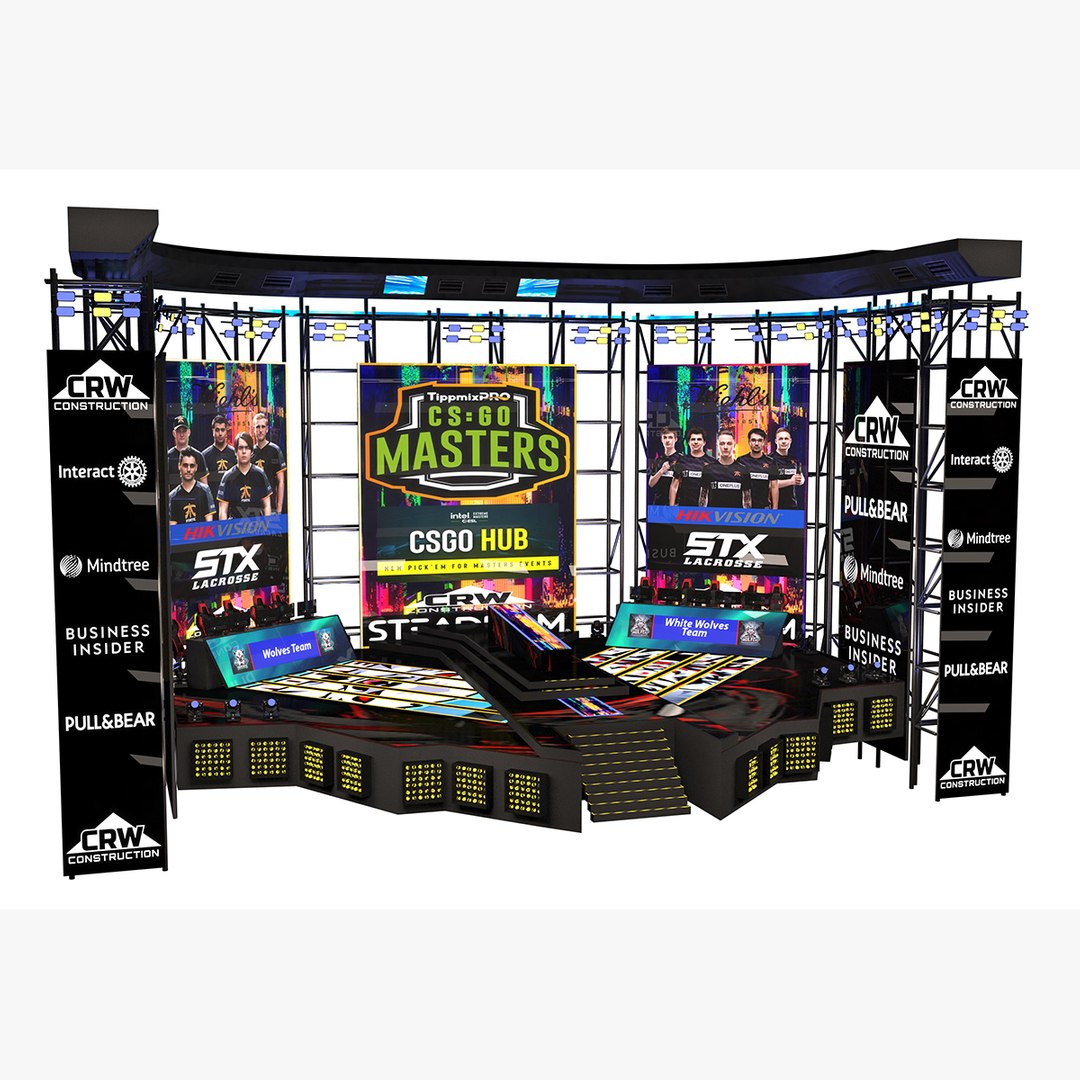 3D Esports Tournament Stand Model - TurboSquid 1982579