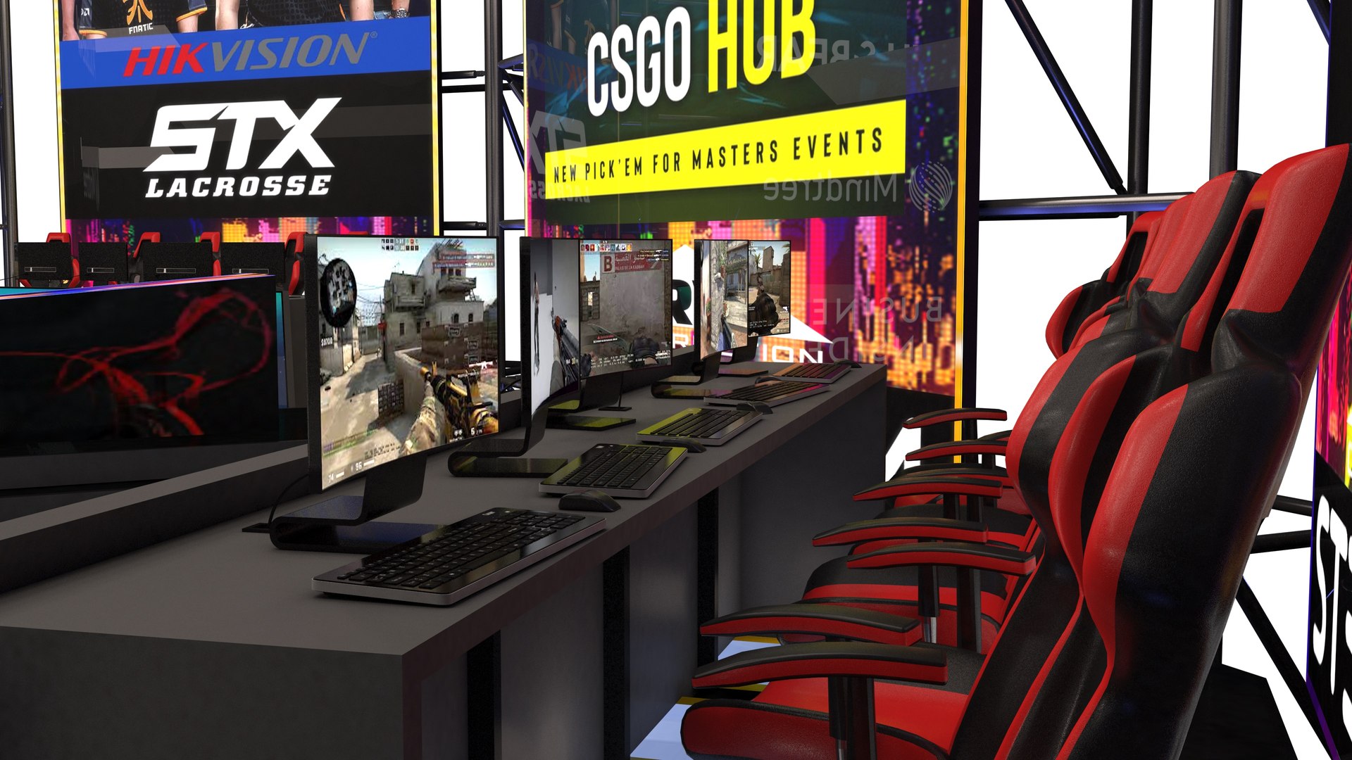 3D Esports Tournament Stand Model - TurboSquid 1982579