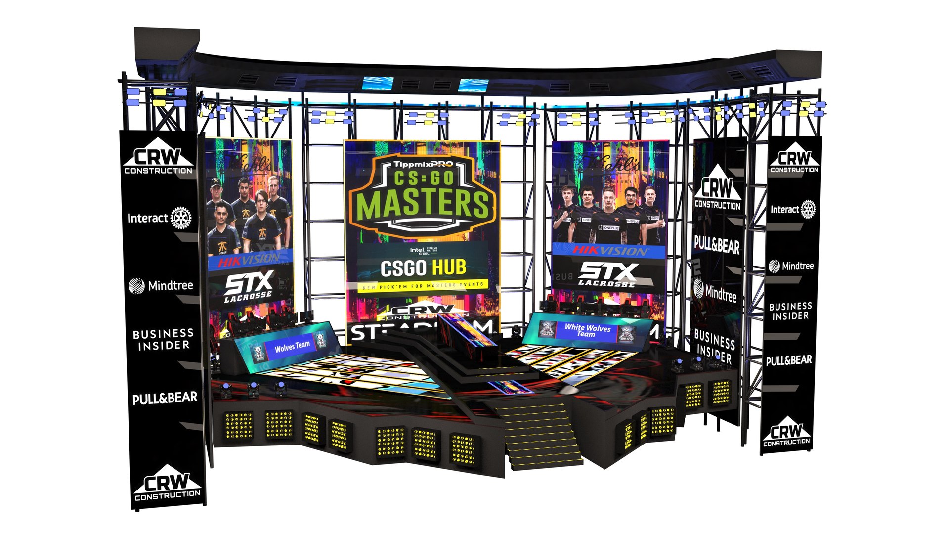 3D Esports Tournament Stand Model - TurboSquid 1982579