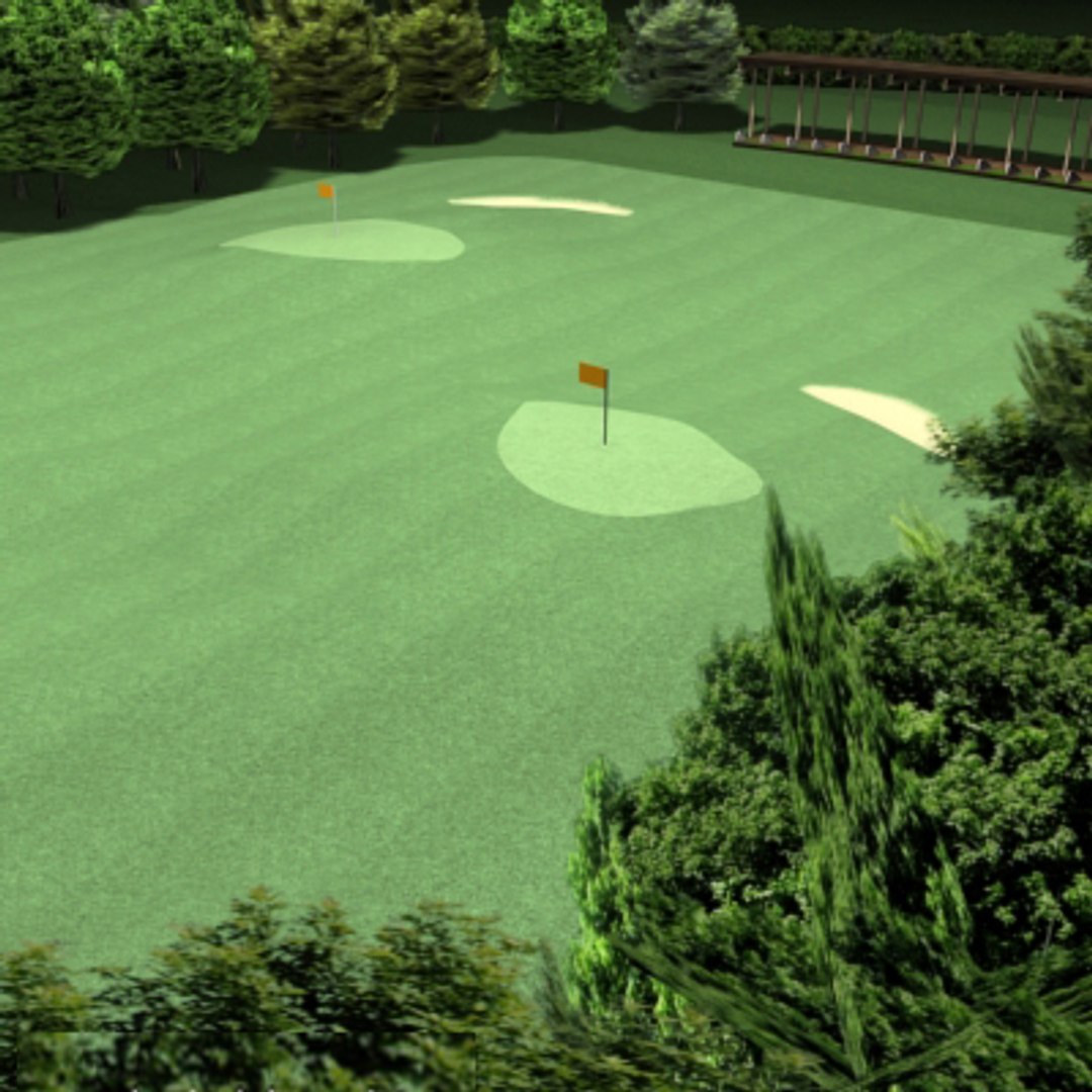 3dsmax Golf Driving Range