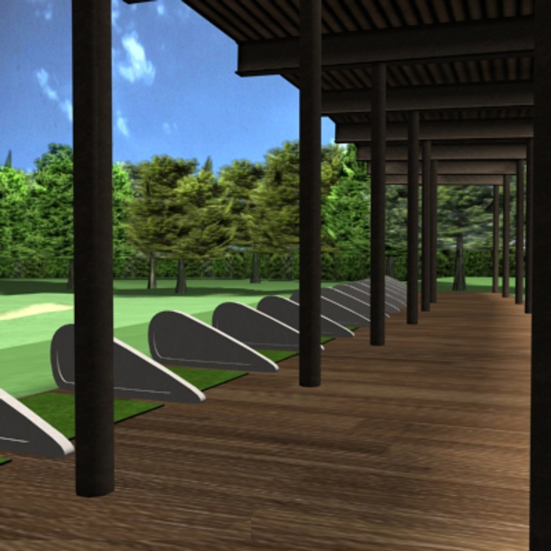 3dsmax Golf Driving Range