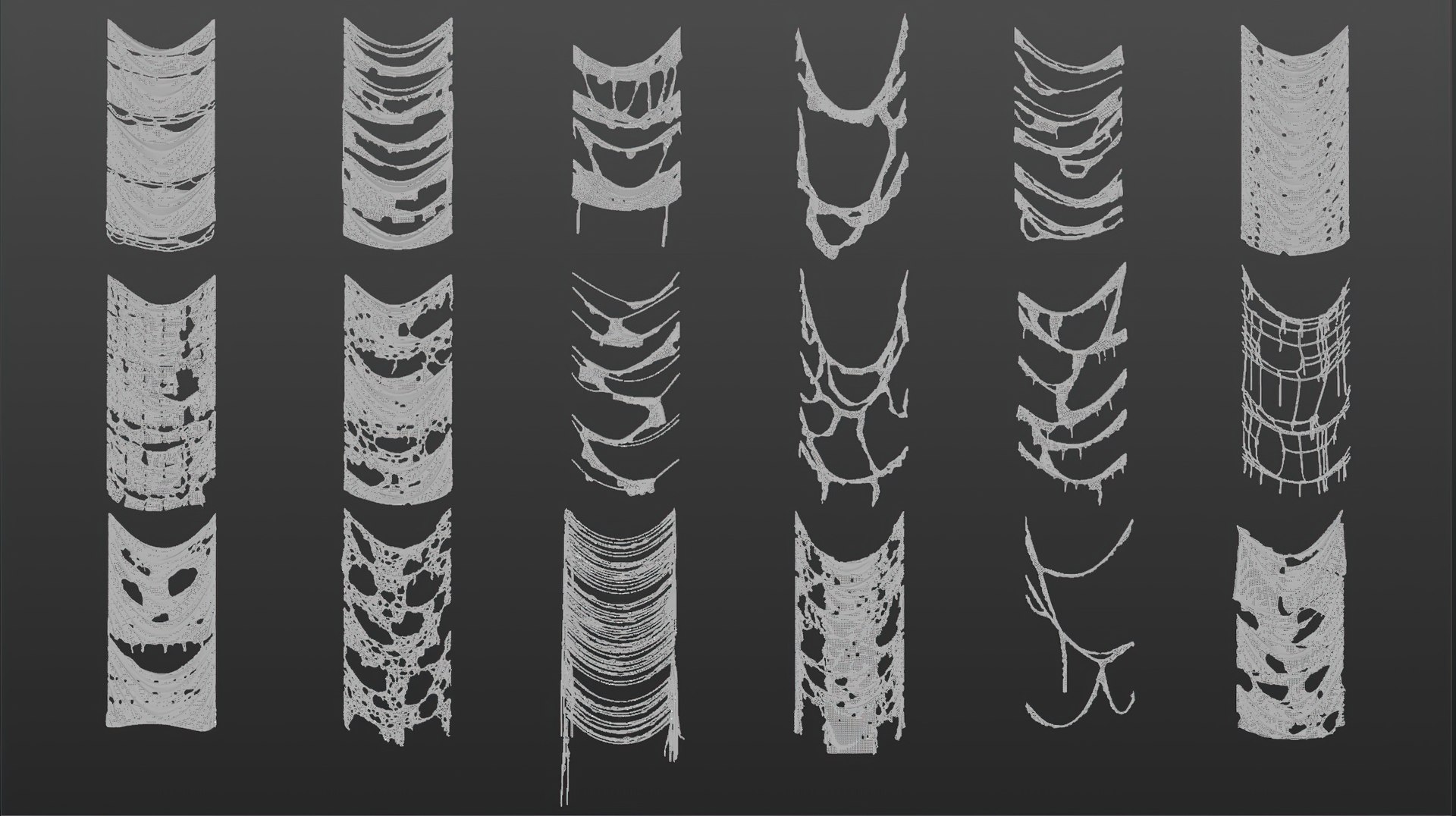 Torn Rags 2 3D - TurboSquid 1958781