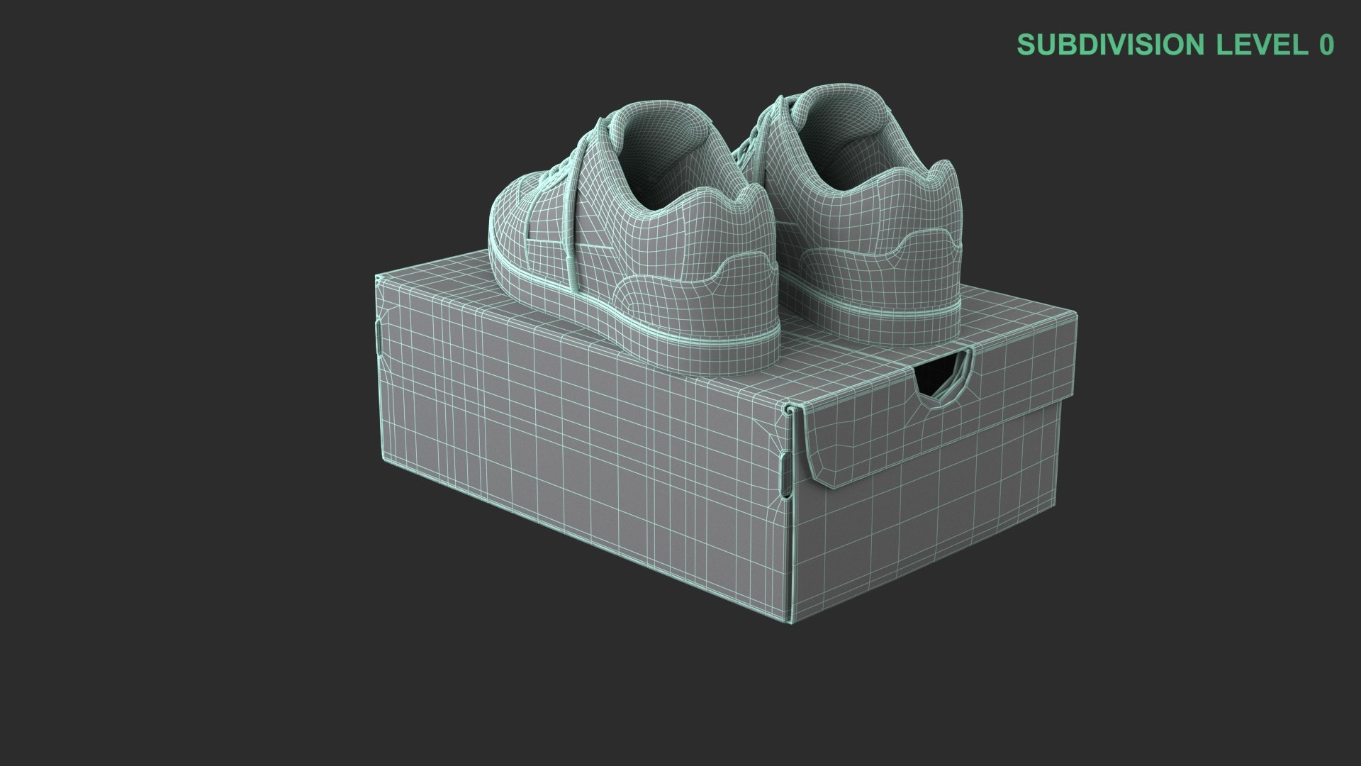 3D Shoe Box With Sneakers - TurboSquid 2379383