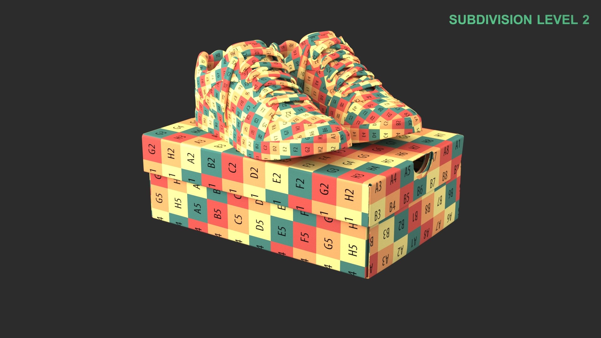3D Shoe Box With Sneakers - TurboSquid 2379383