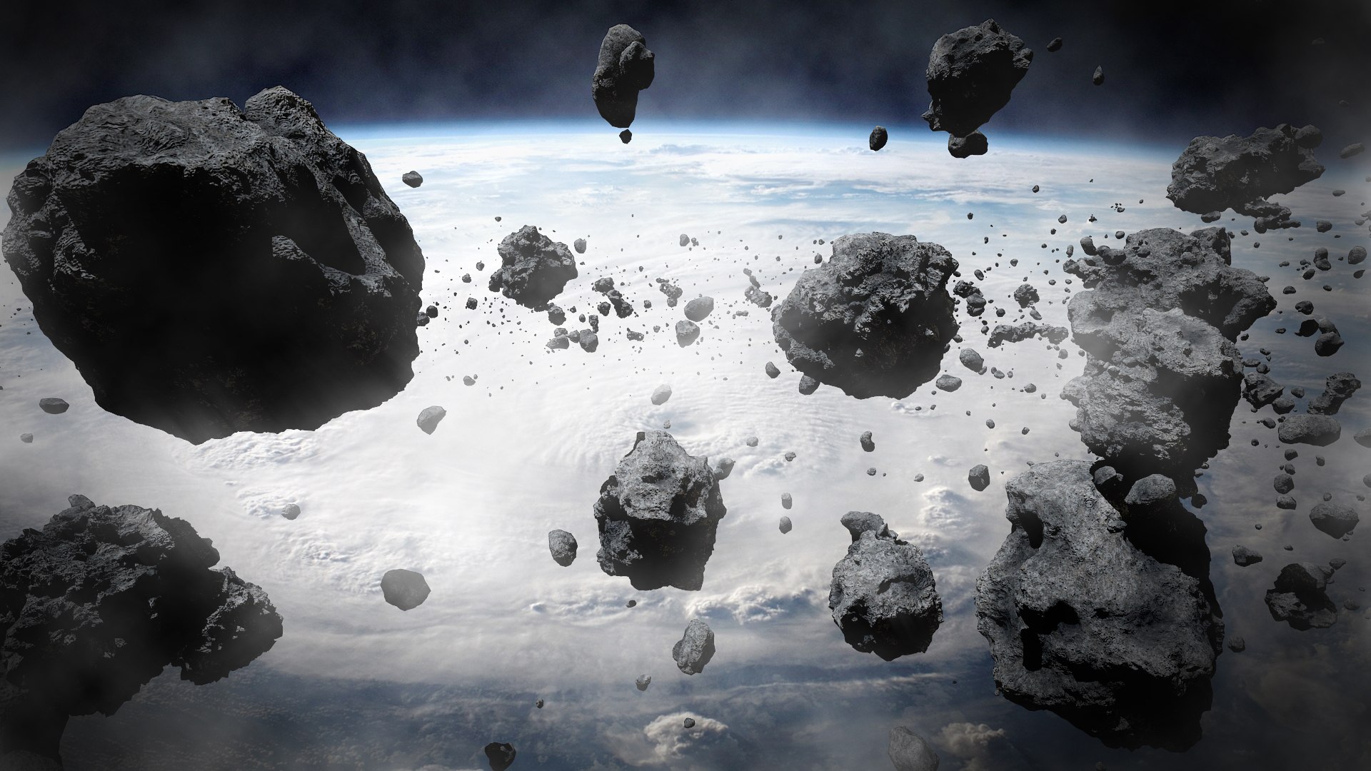 3D Asteroid Belt Field - TurboSquid 2038679