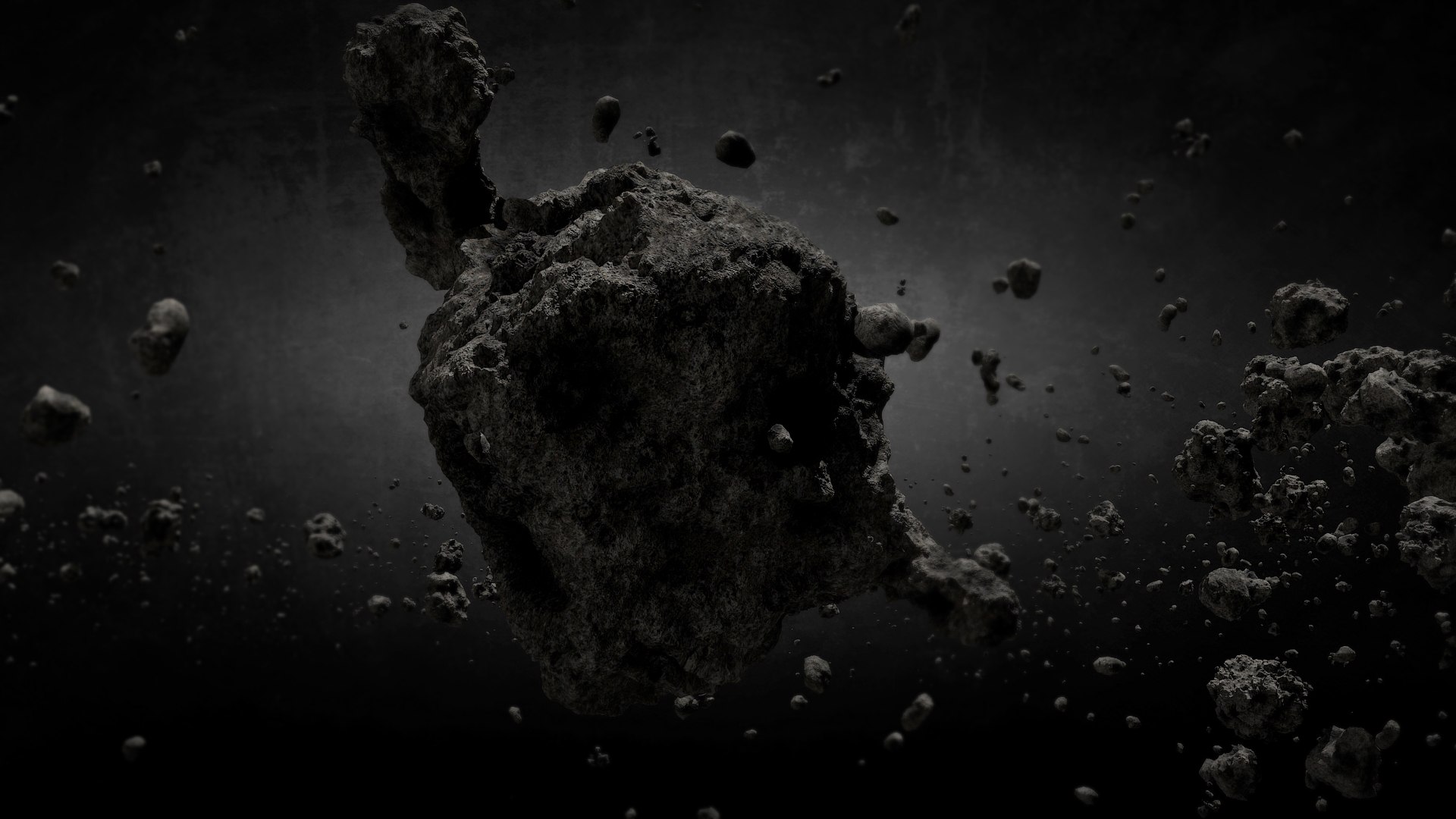 3D Asteroid Belt Field - TurboSquid 2038679