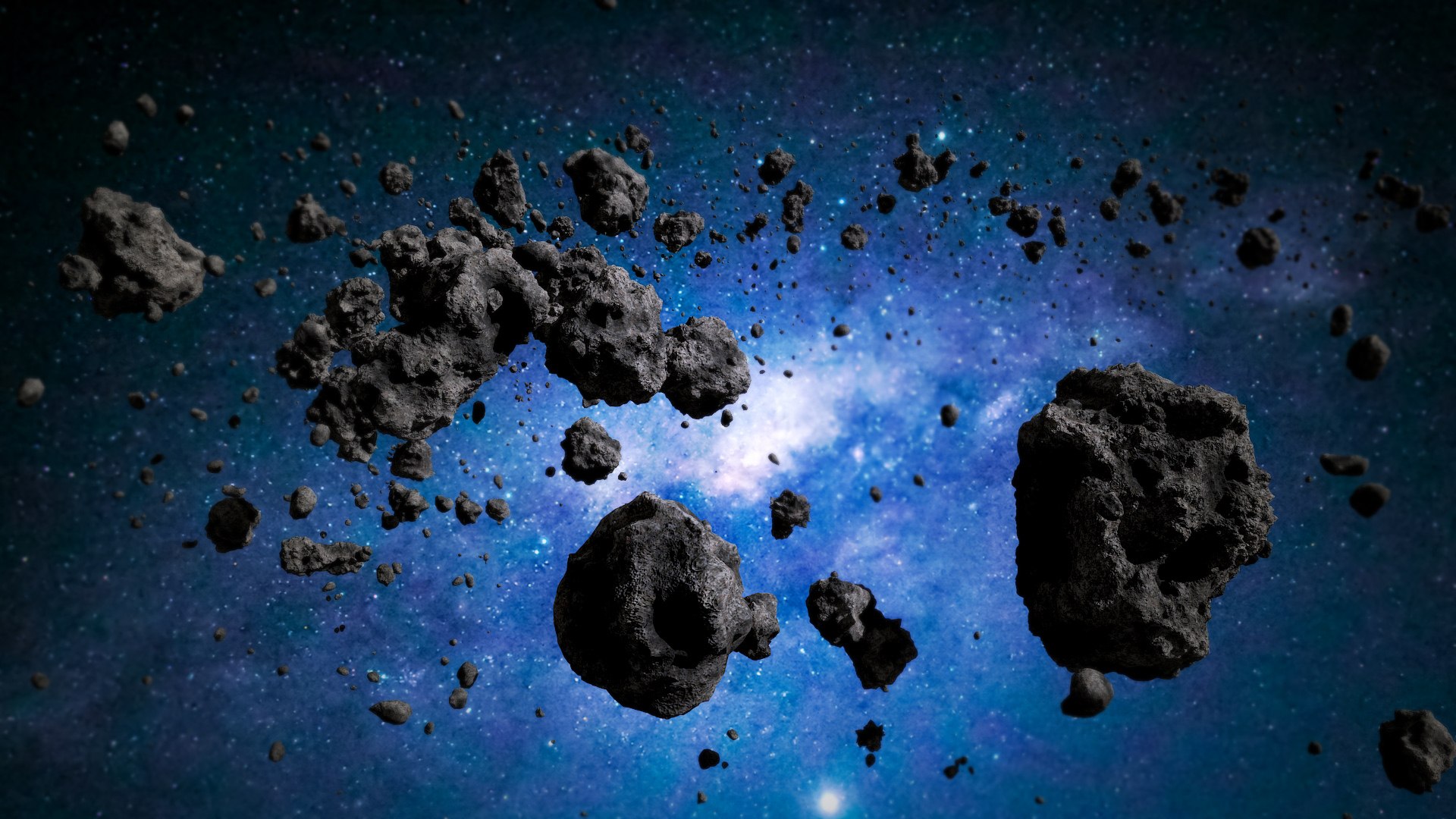 3D Asteroid Belt Field - TurboSquid 2038679